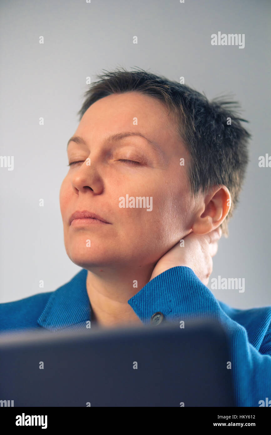 Neck pain hi-res stock photography and images - Alamy