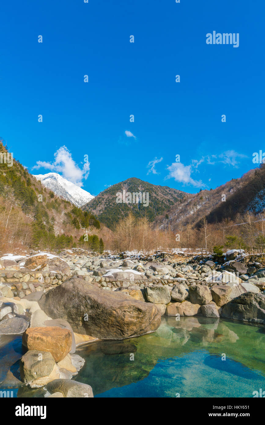 Outdoor onsen ,Japan Stock Photo - Alamy