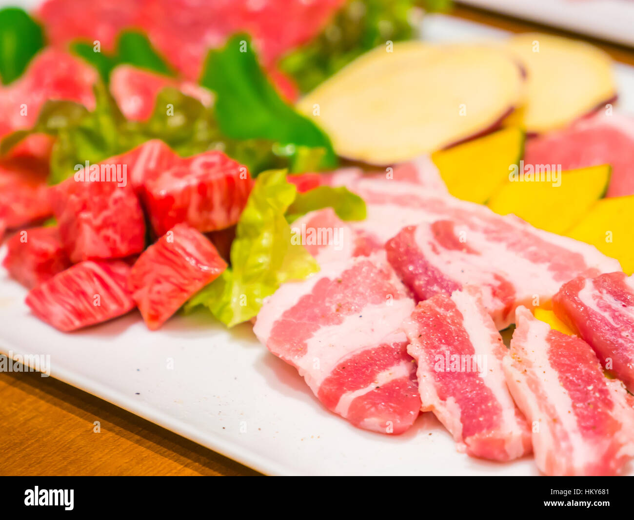 Raw fresh beef Stock Photo - Alamy