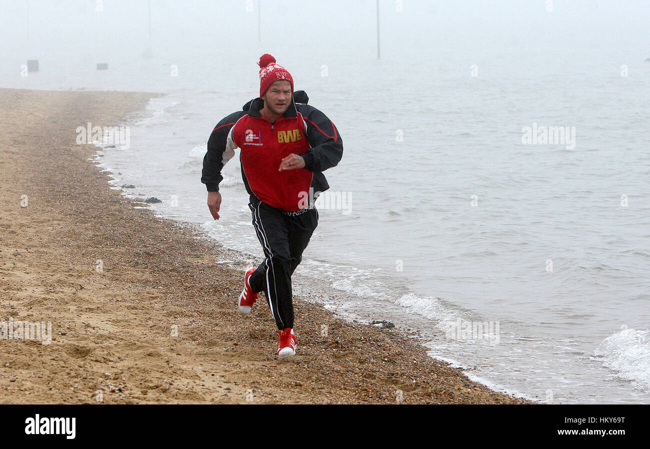 Robin Deakin, aka 'Britains Worst Boxer,' on a training run at ...