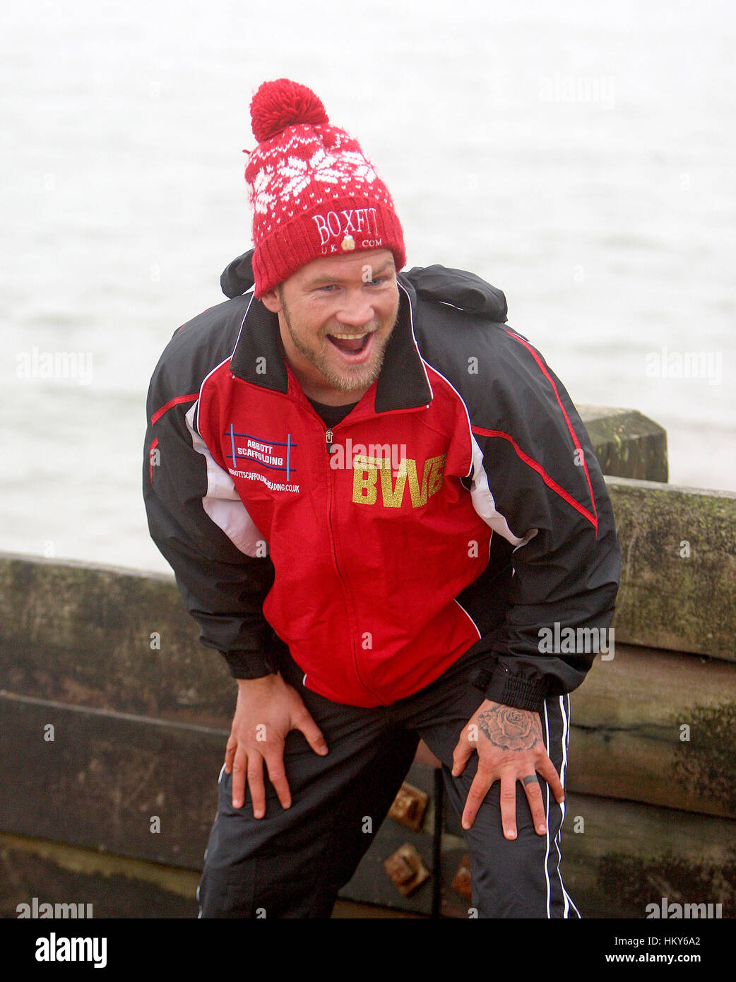 Robin Deakin, aka 'Britains Worst Boxer,' on a training run at ...