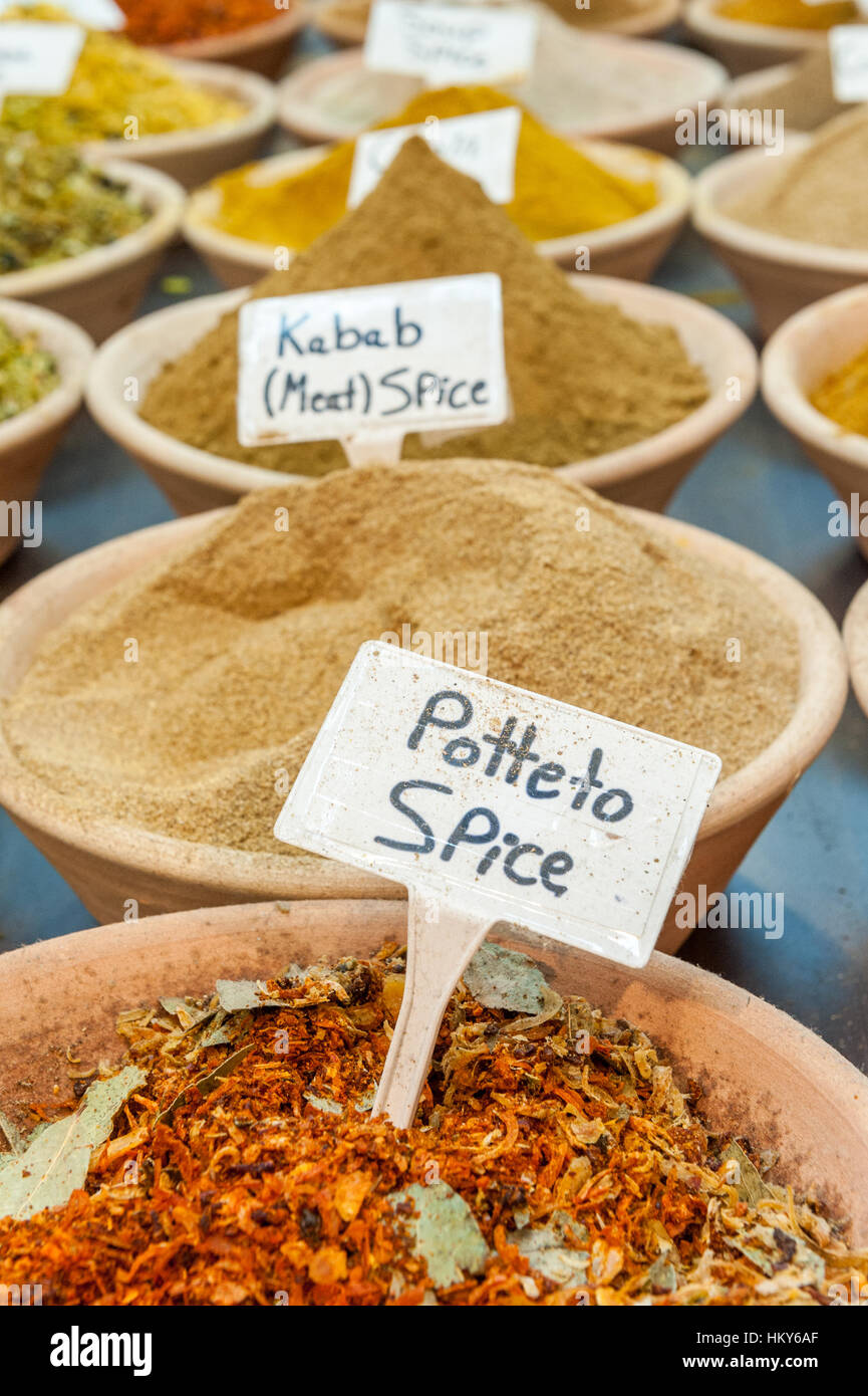 Israel, Jerusalem, Middle East, spices in the market Stock Photo - Alamy