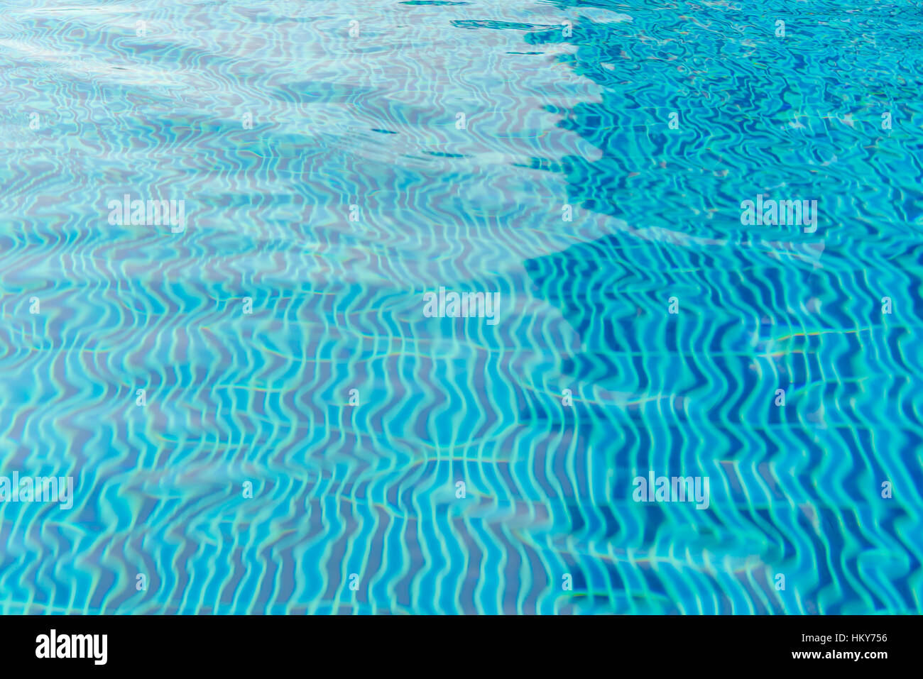 Blue swimming pool rippled water Stock Photo - Alamy