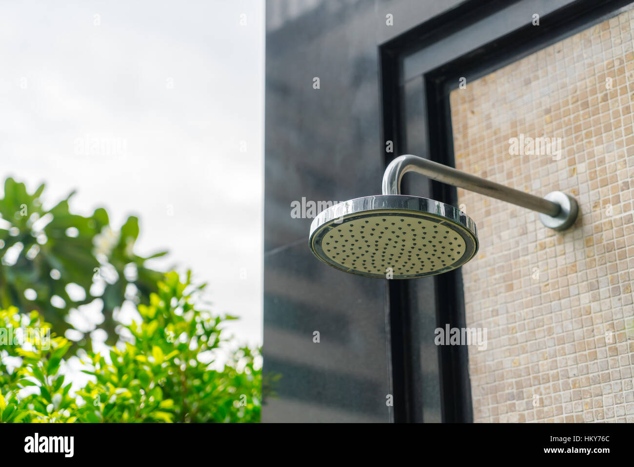 Shower at swimming pool Stock Photo - Alamy