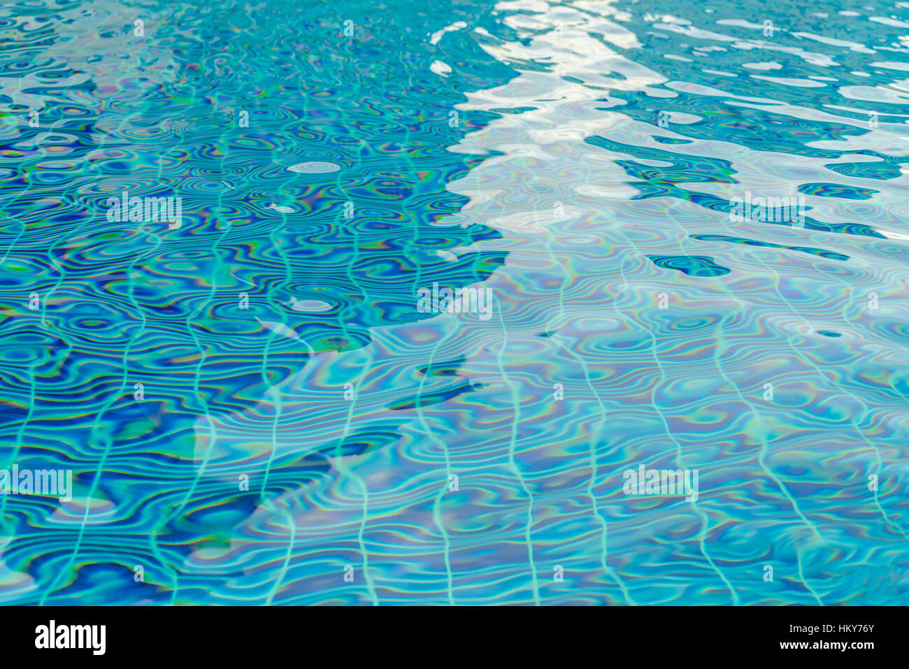 Blue swimming pool rippled water Stock Photo - Alamy