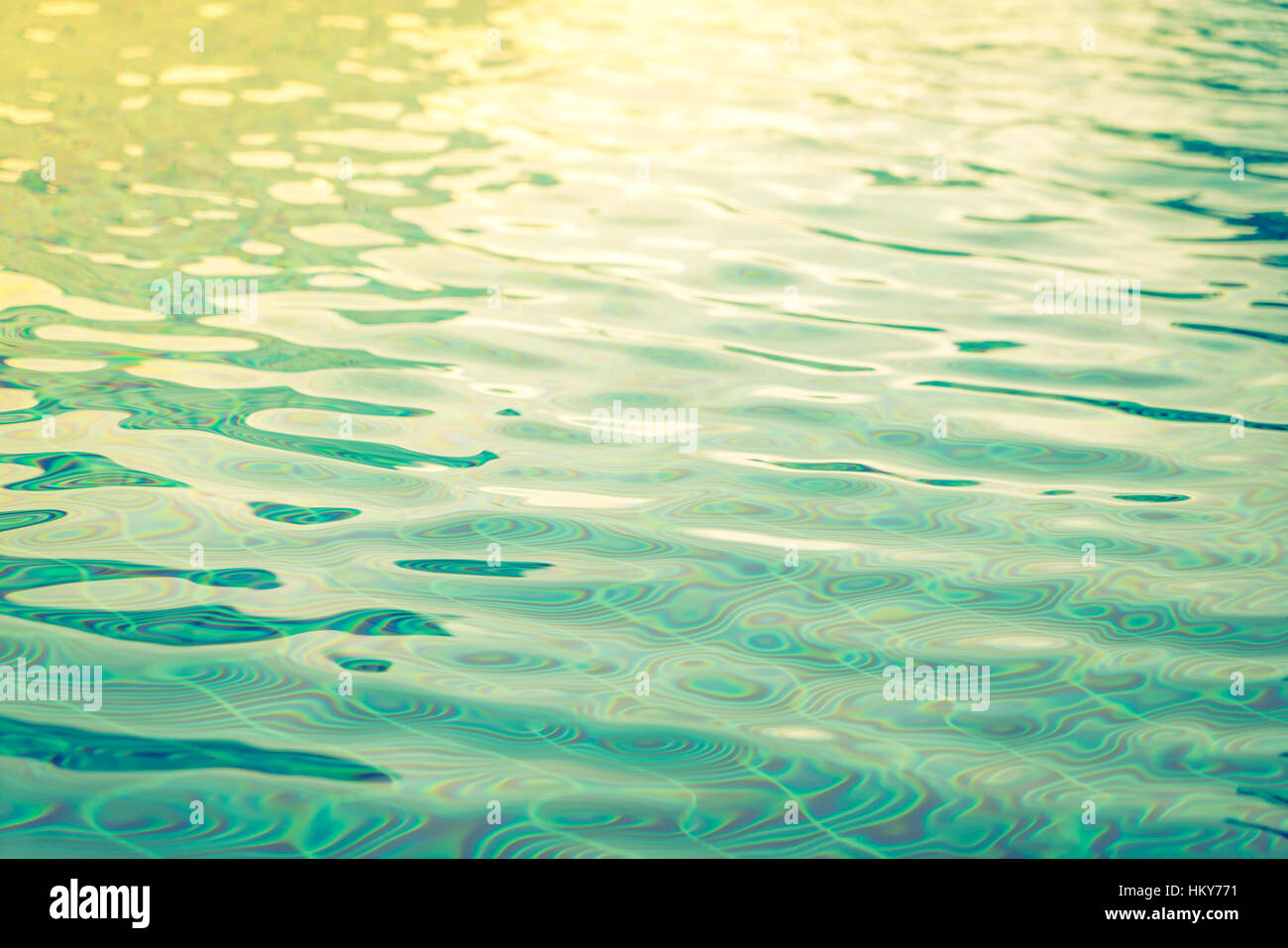 Blue swimming pool rippled water Stock Photo - Alamy