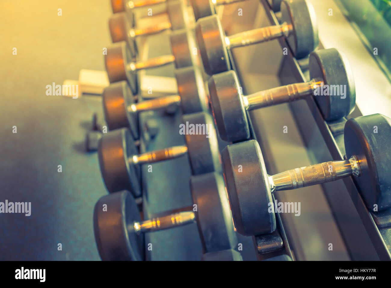 Background image row dumbbells hi-res stock photography and images - Alamy