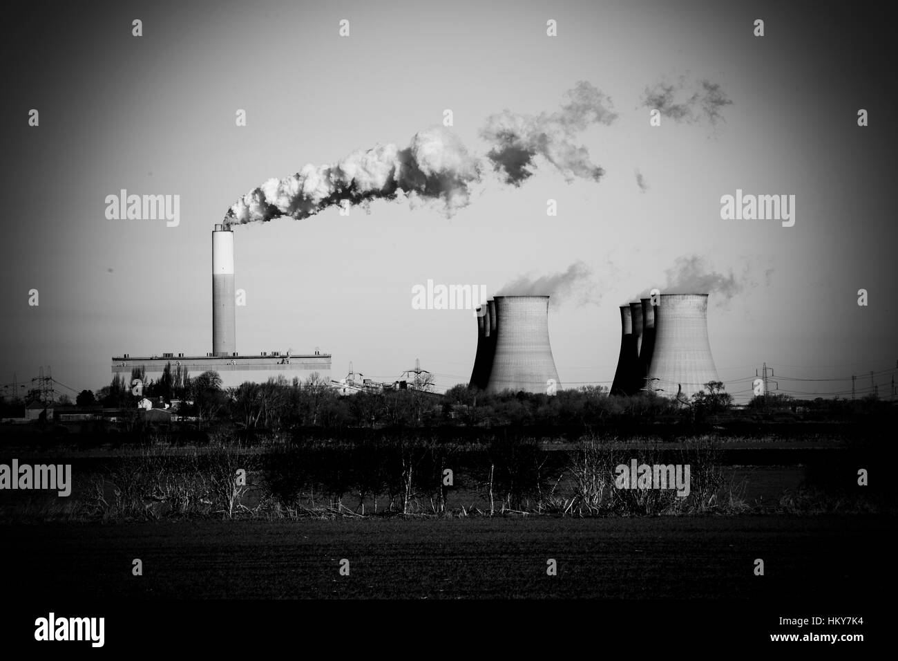 Coal fired generation Black and White Stock Photos & Images - Alamy