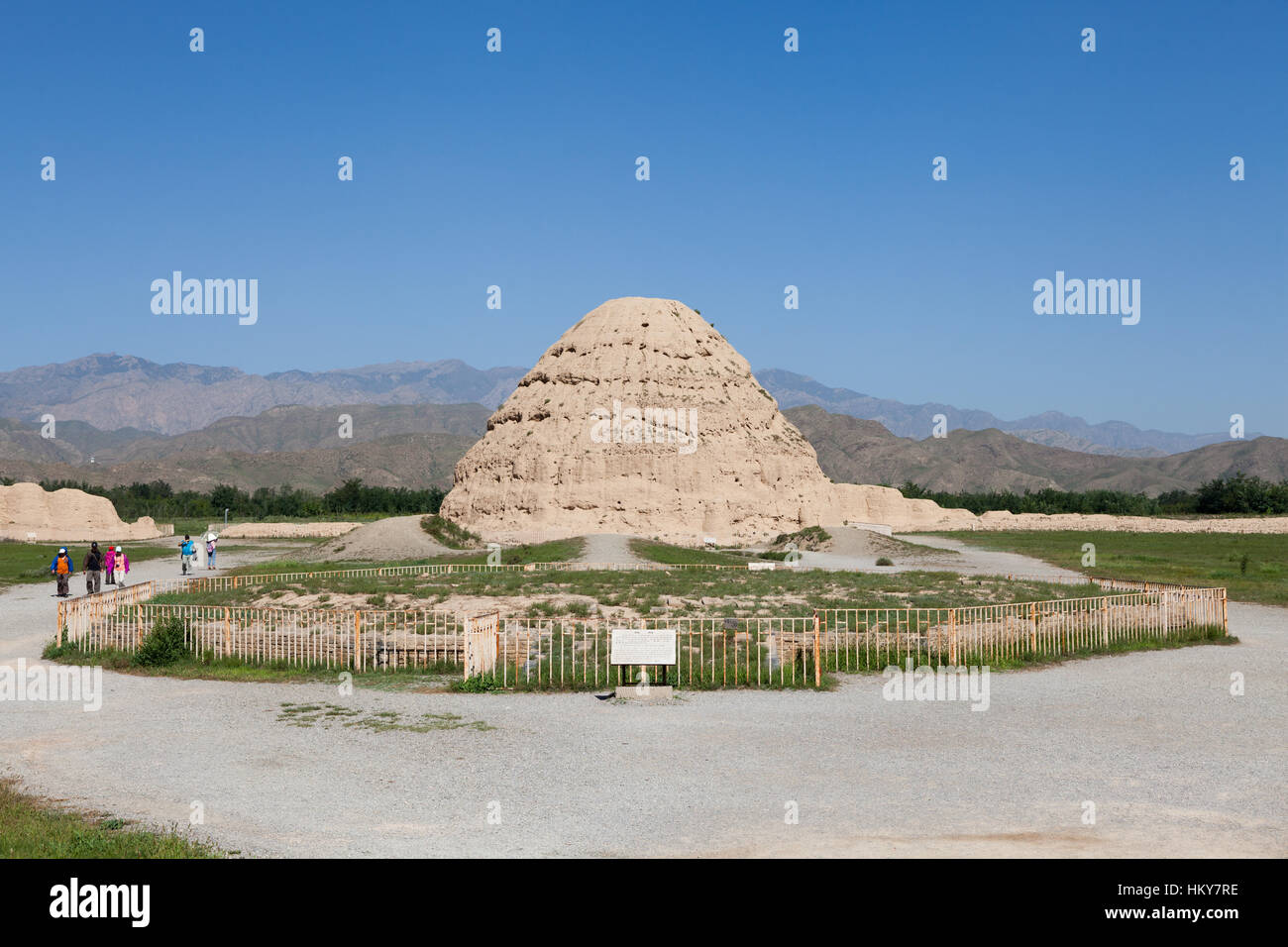 Tomb No. 3, Western Xia Imperial Tombs. Yinchuan, Ningxia, China Stock ...