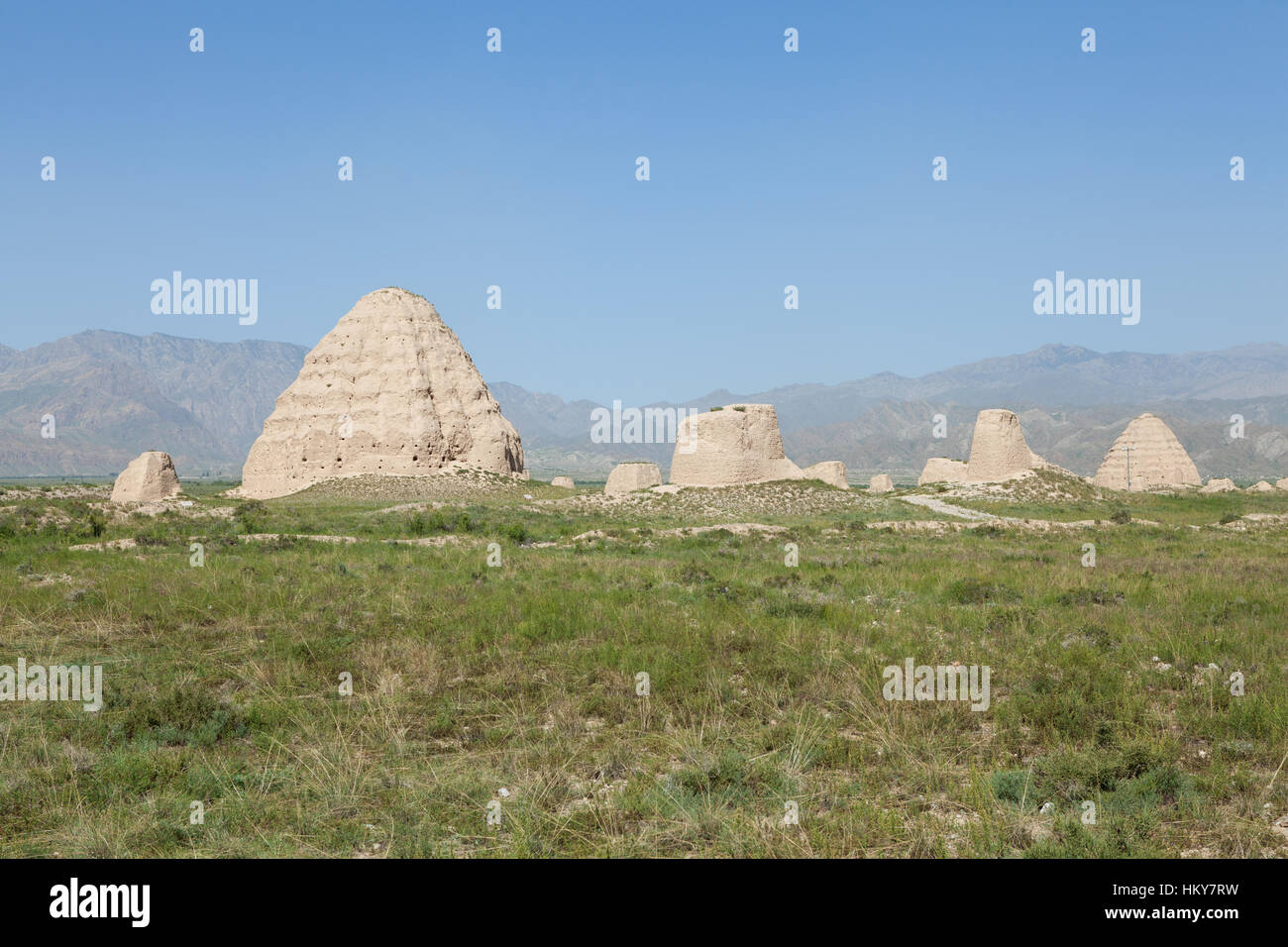 Tomb Tower in the Central Platform, Western Xia Imperial Tombs ...