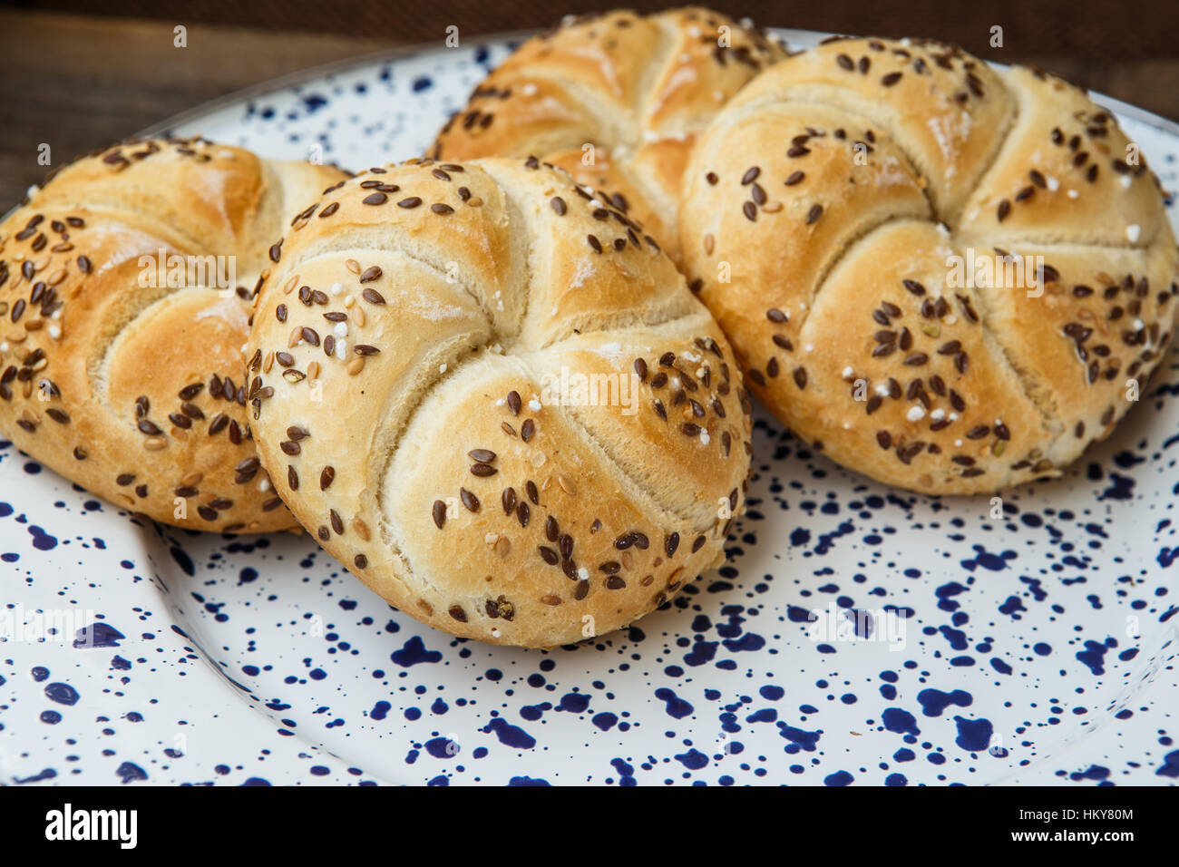 Freshly baked pastry on a plate Stock Photo - Alamy