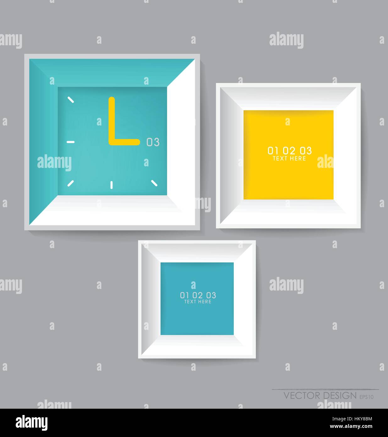 Modern frames on the wall, vector illustration Stock Vector Image & Art ...