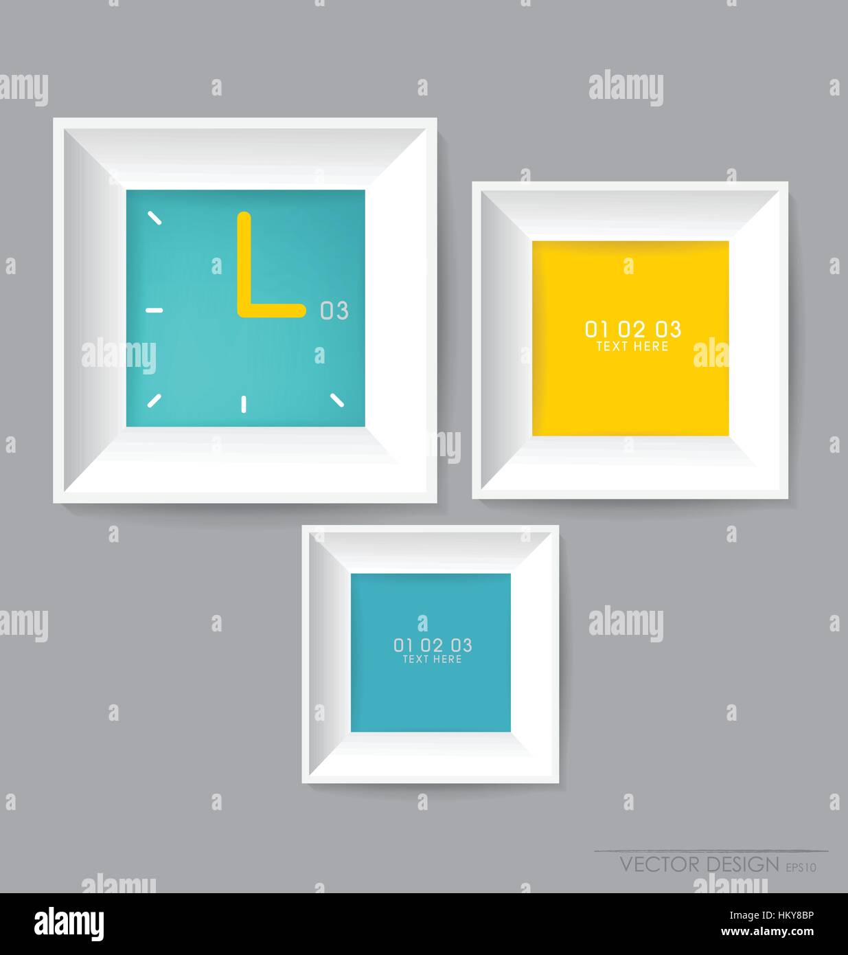 Modern frames on the wall, vector illustration Stock Vector Image & Art ...