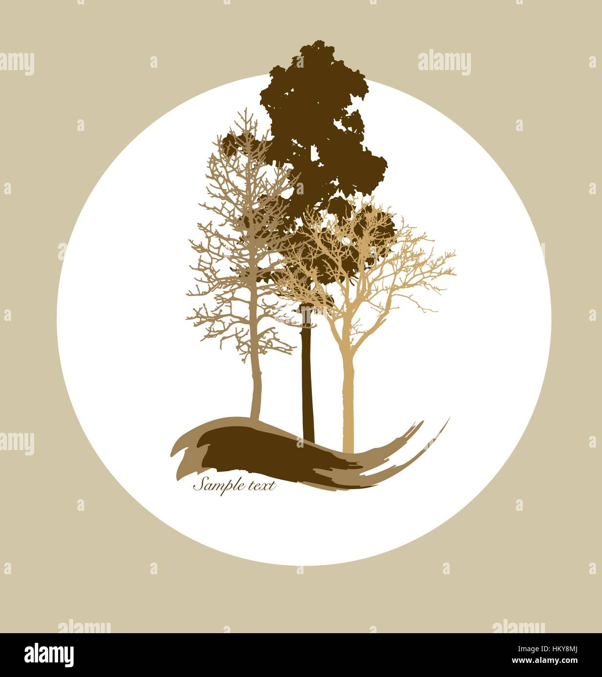 Abstract tree. Vector Illustration Stock Vector Image & Art - Alamy