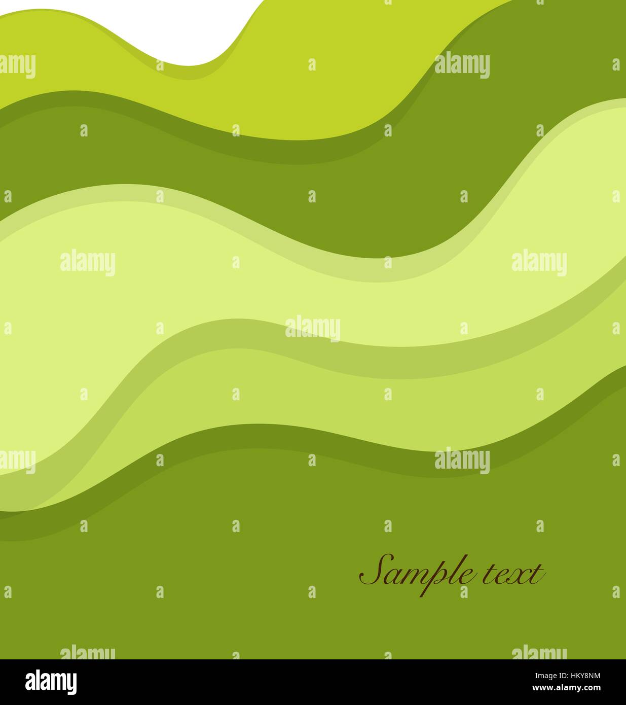 Abstract vector background with green layers. Vector illustration Stock ...
