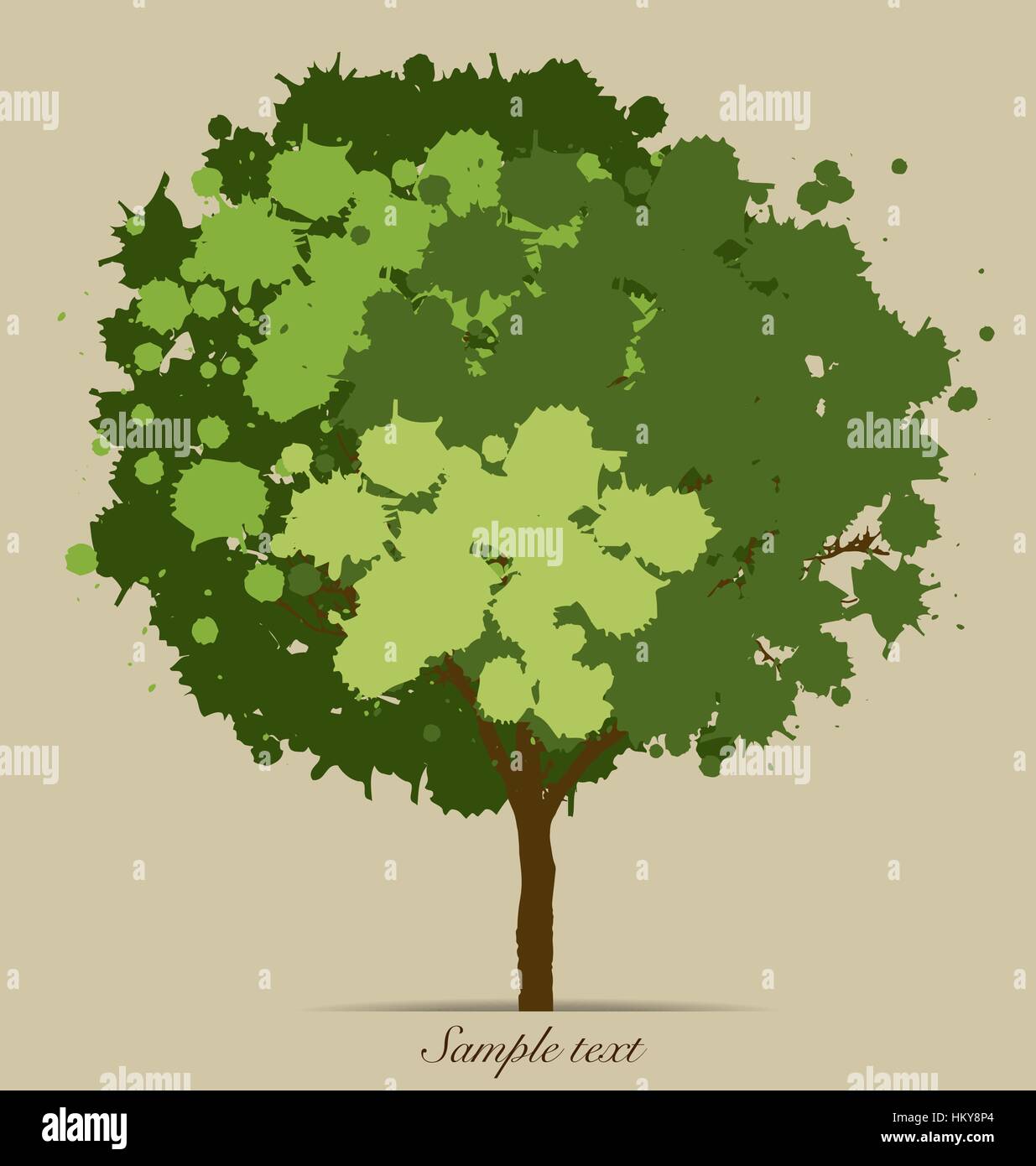 Abstract tree. Vector Illustration Stock Vector Image & Art - Alamy