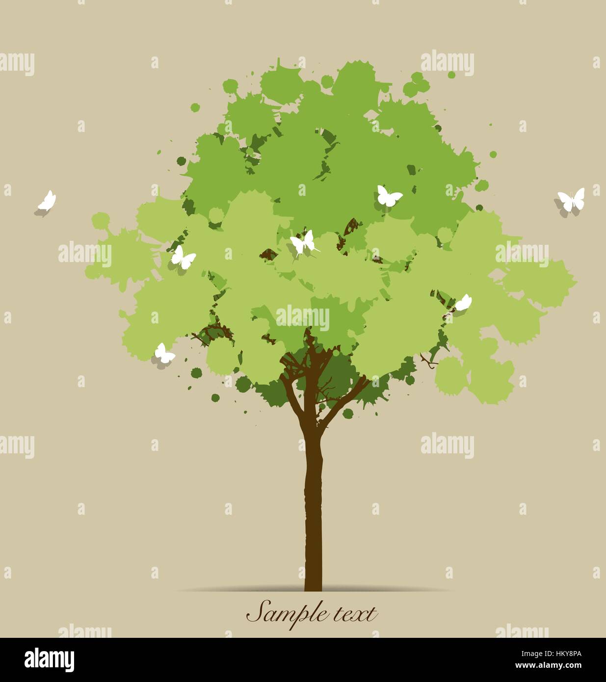 Abstract tree. Vector Illustration Stock Vector Image & Art - Alamy