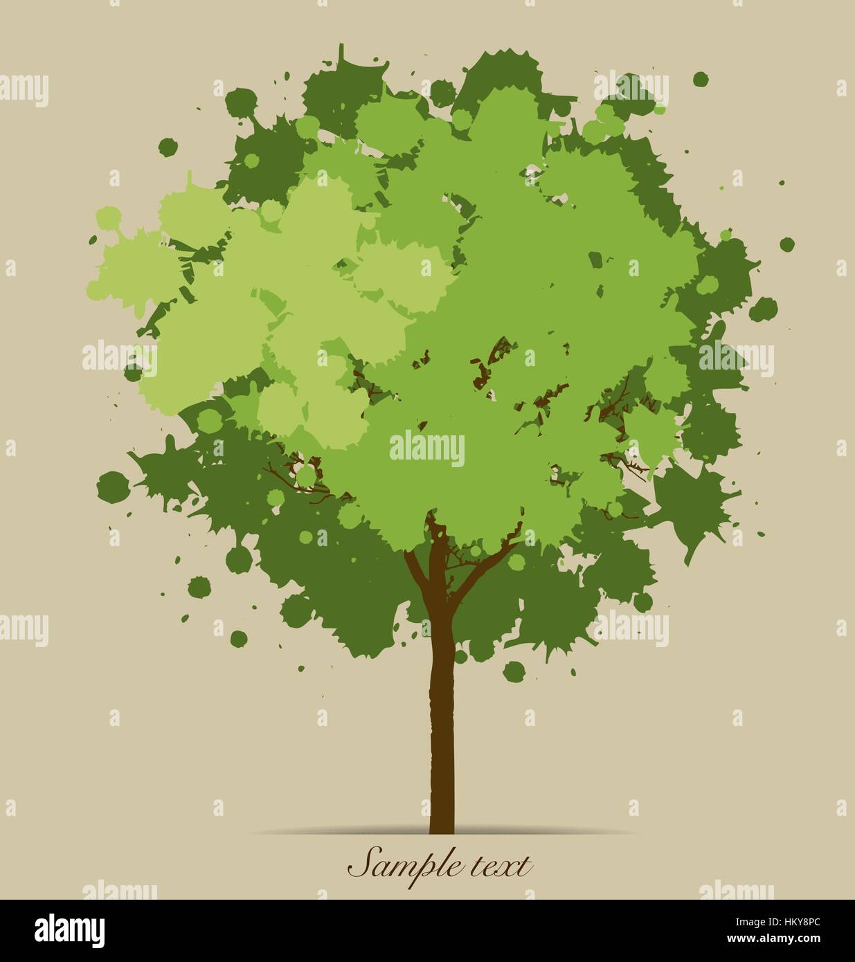 Abstract tree. Vector Illustration Stock Vector Image & Art - Alamy