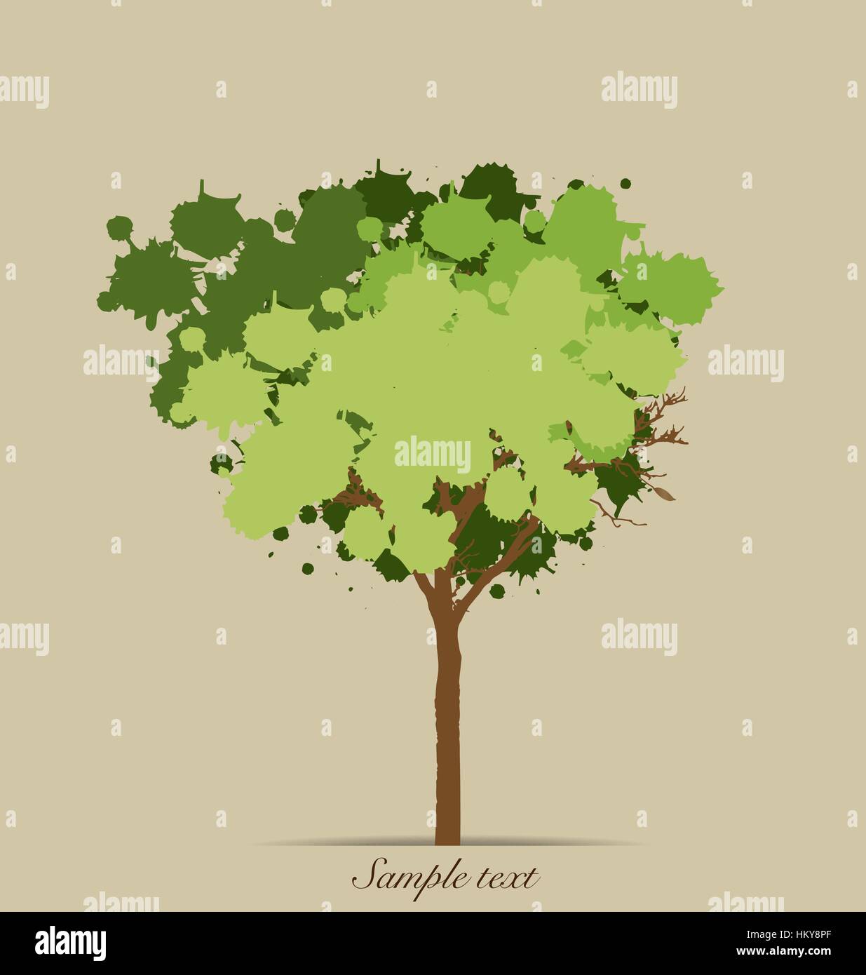 Abstract tree. Vector Illustration Stock Vector Image & Art - Alamy