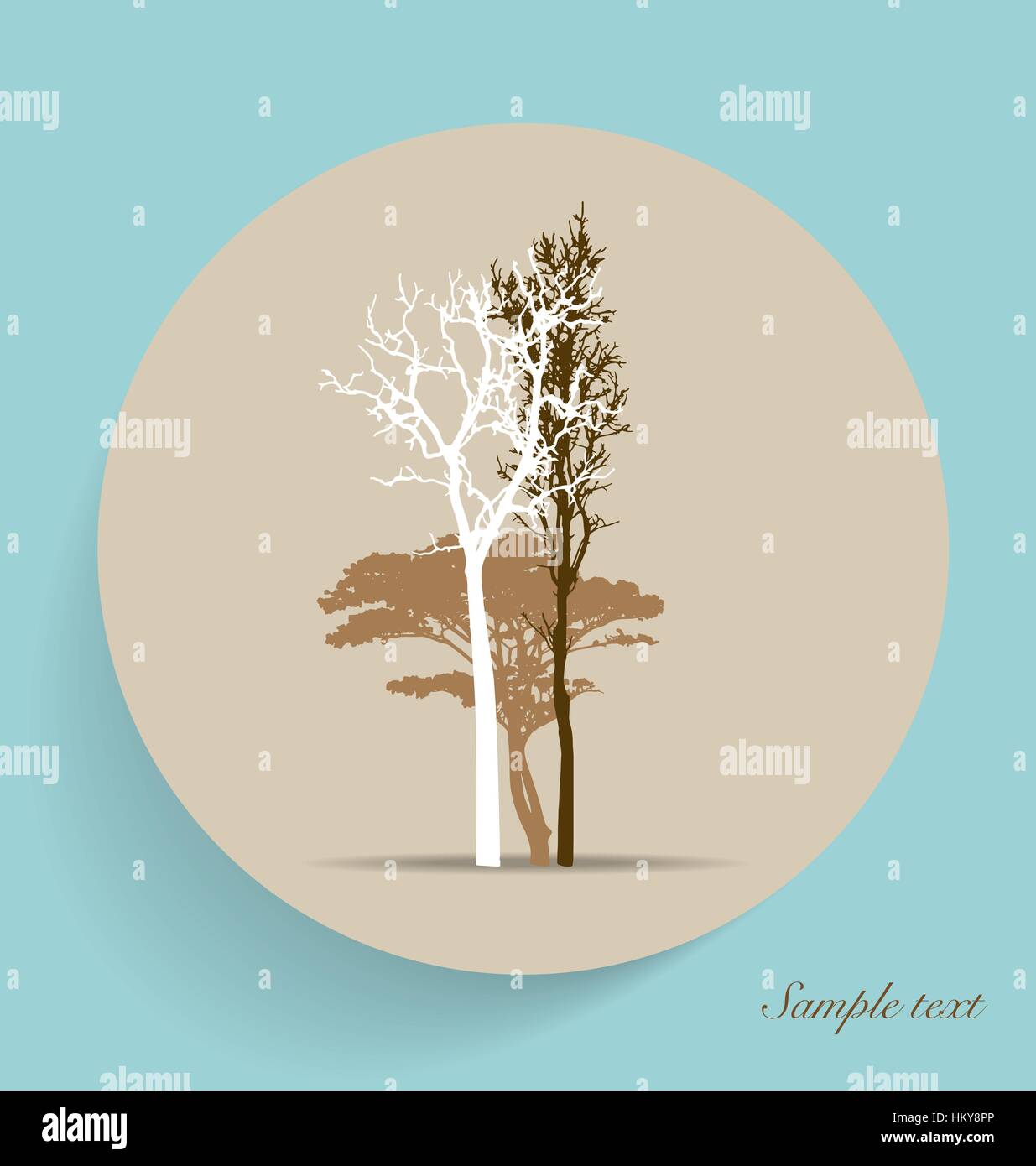 Abstract tree. Vector Illustration Stock Vector Image & Art - Alamy