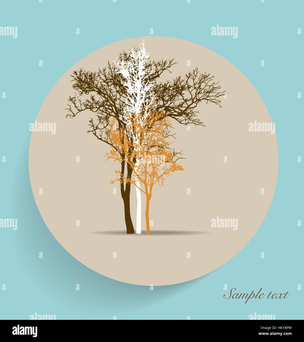 Abstract tree. Vector Illustration Stock Vector Image & Art - Alamy