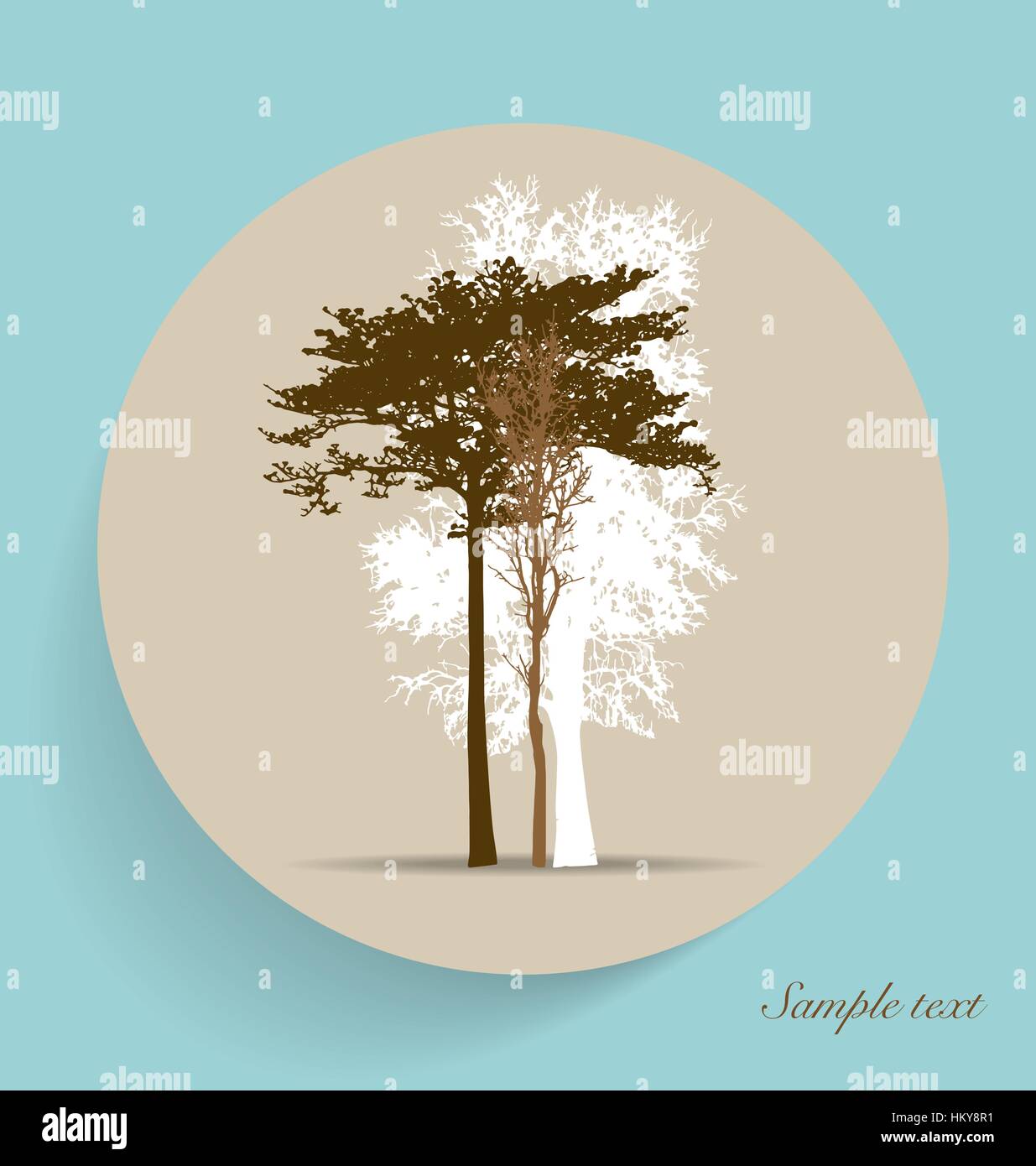 Abstract tree. Vector Illustration Stock Vector Image & Art - Alamy
