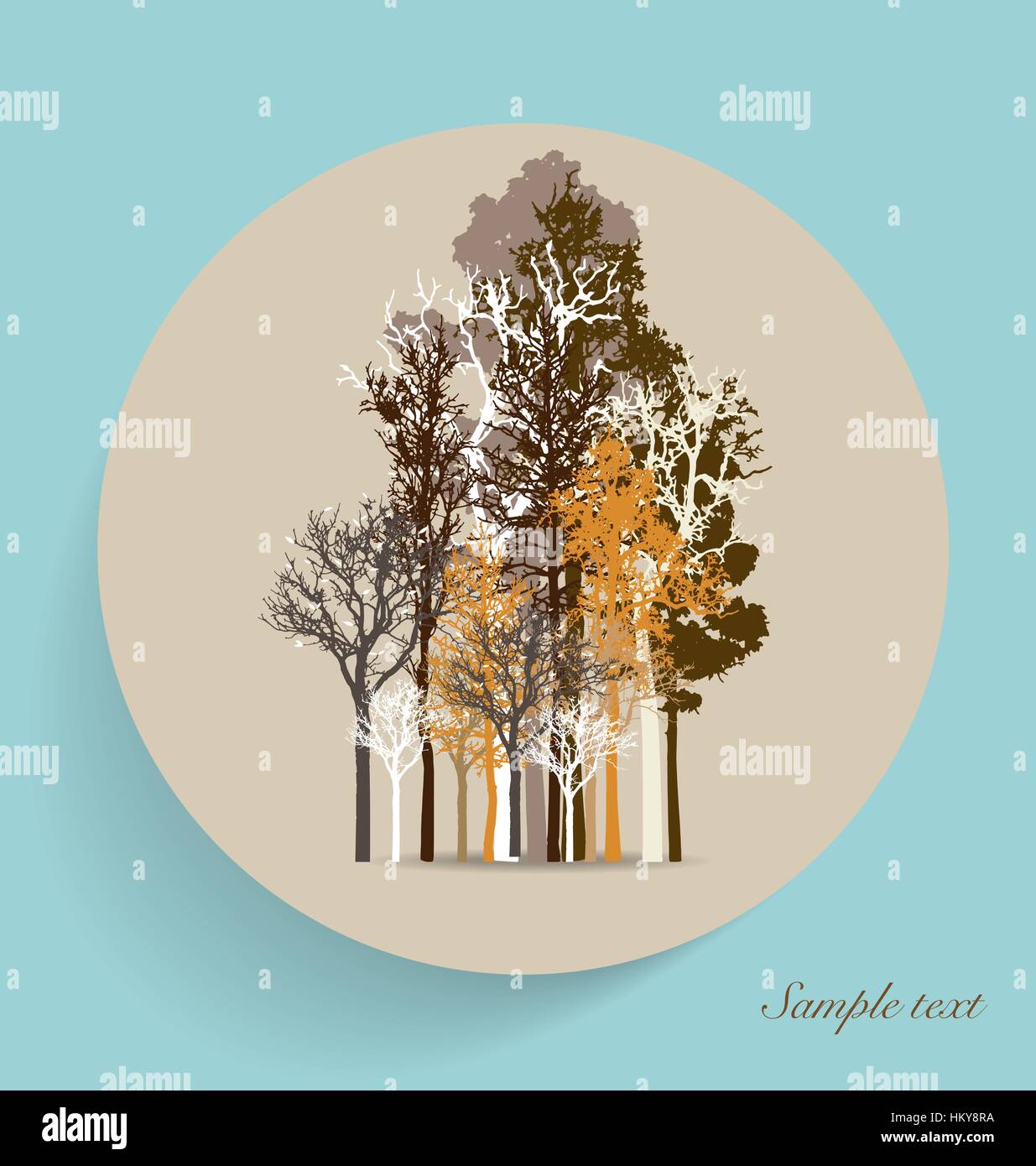 Abstract tree. Vector Illustration Stock Vector Image & Art - Alamy
