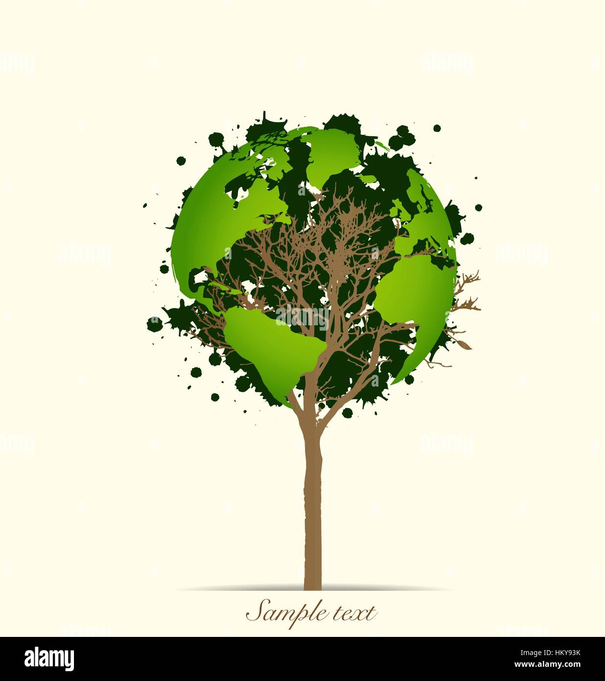 Abstract tree. Vector Illustration Stock Vector Image & Art - Alamy