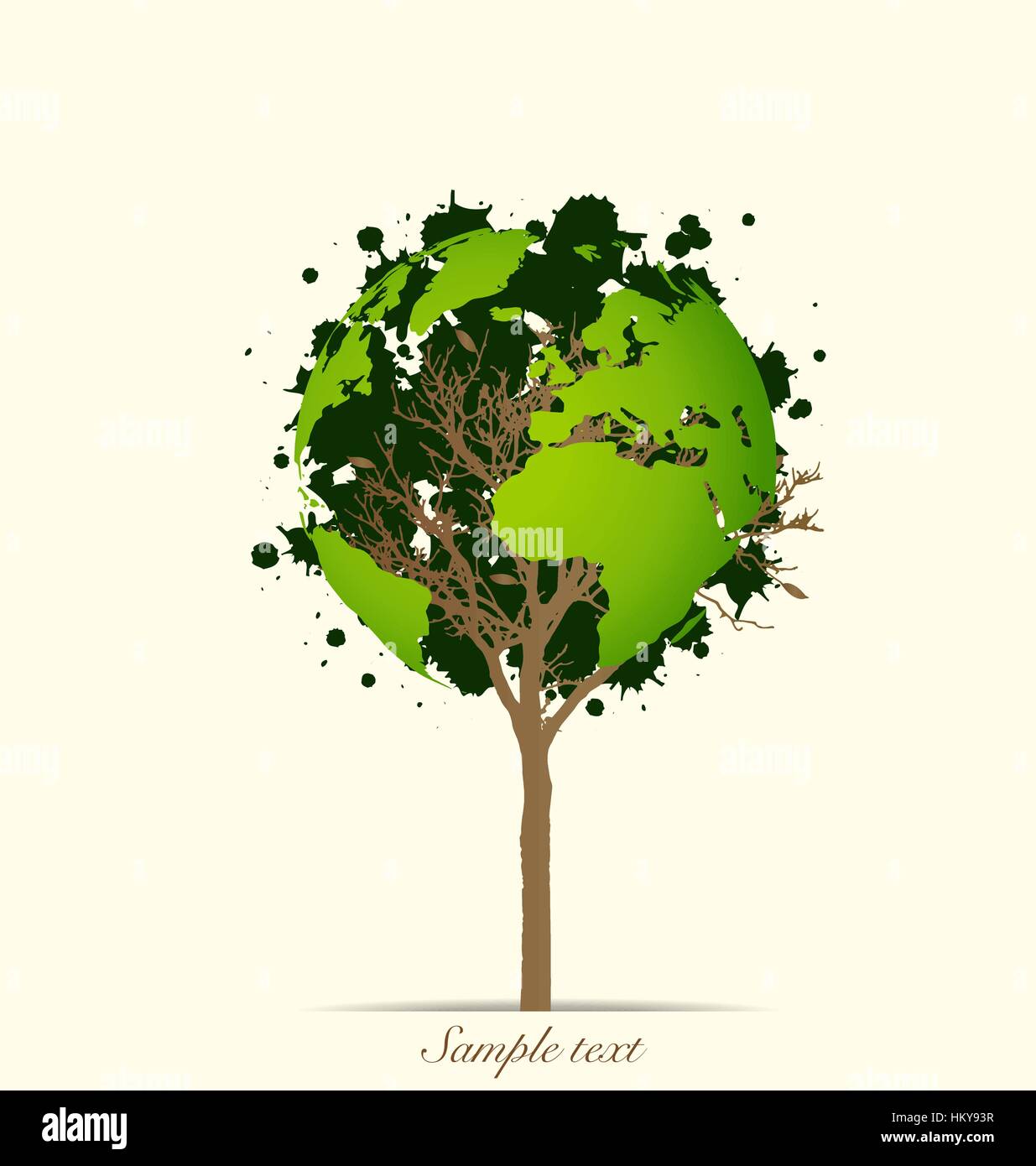 Abstract tree. Vector Illustration Stock Vector Image & Art - Alamy