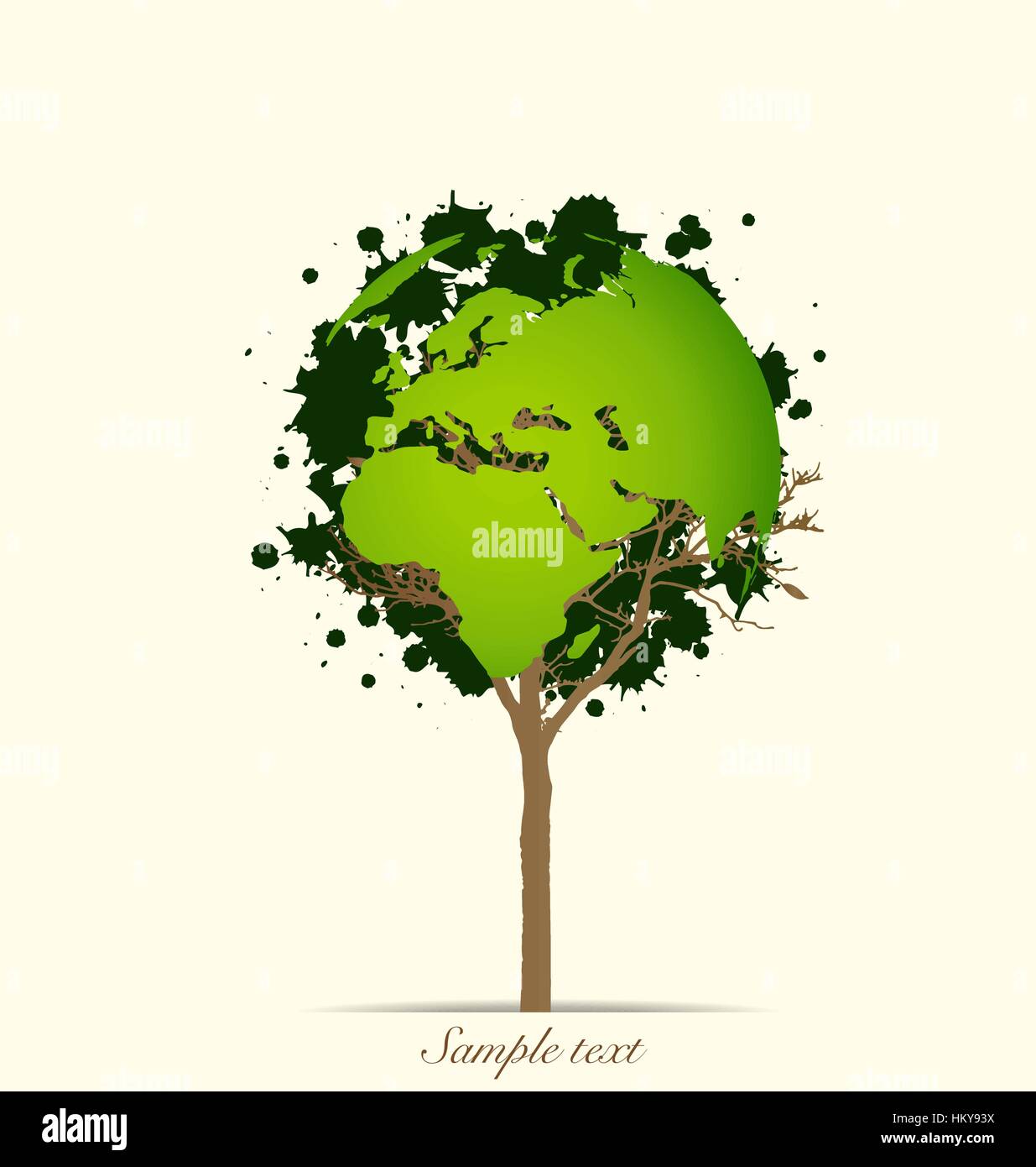 Abstract tree. Vector Illustration Stock Vector Image & Art - Alamy