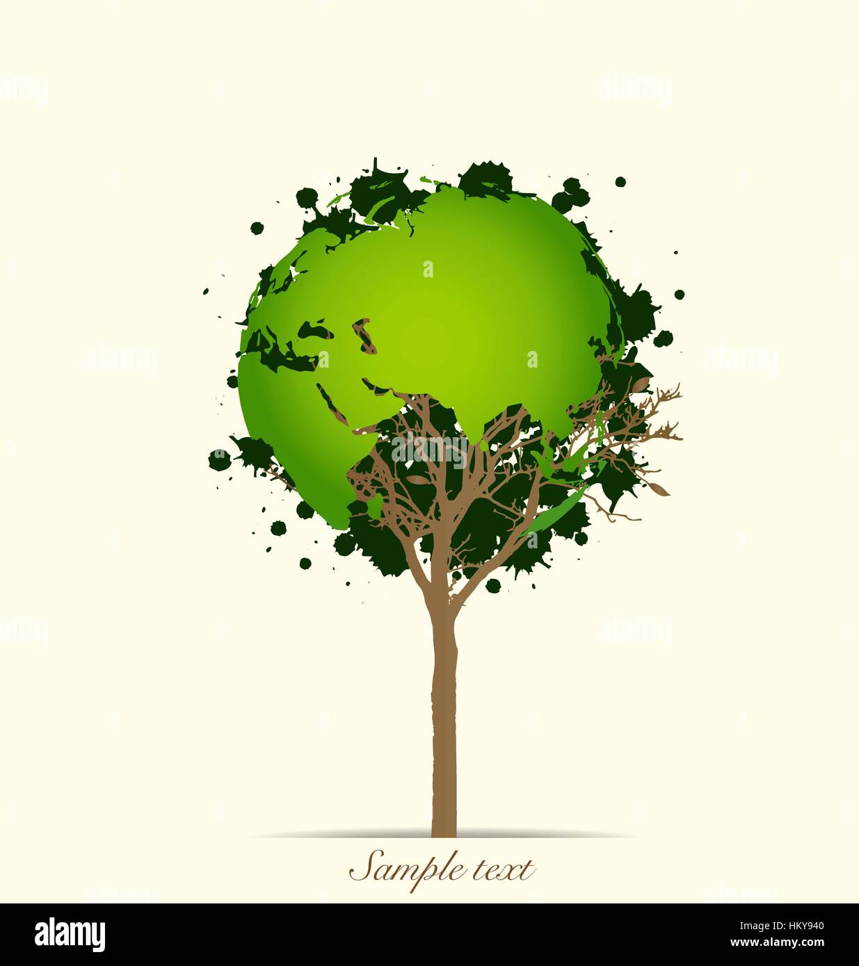 Abstract tree. Vector Illustration Stock Vector Image & Art - Alamy