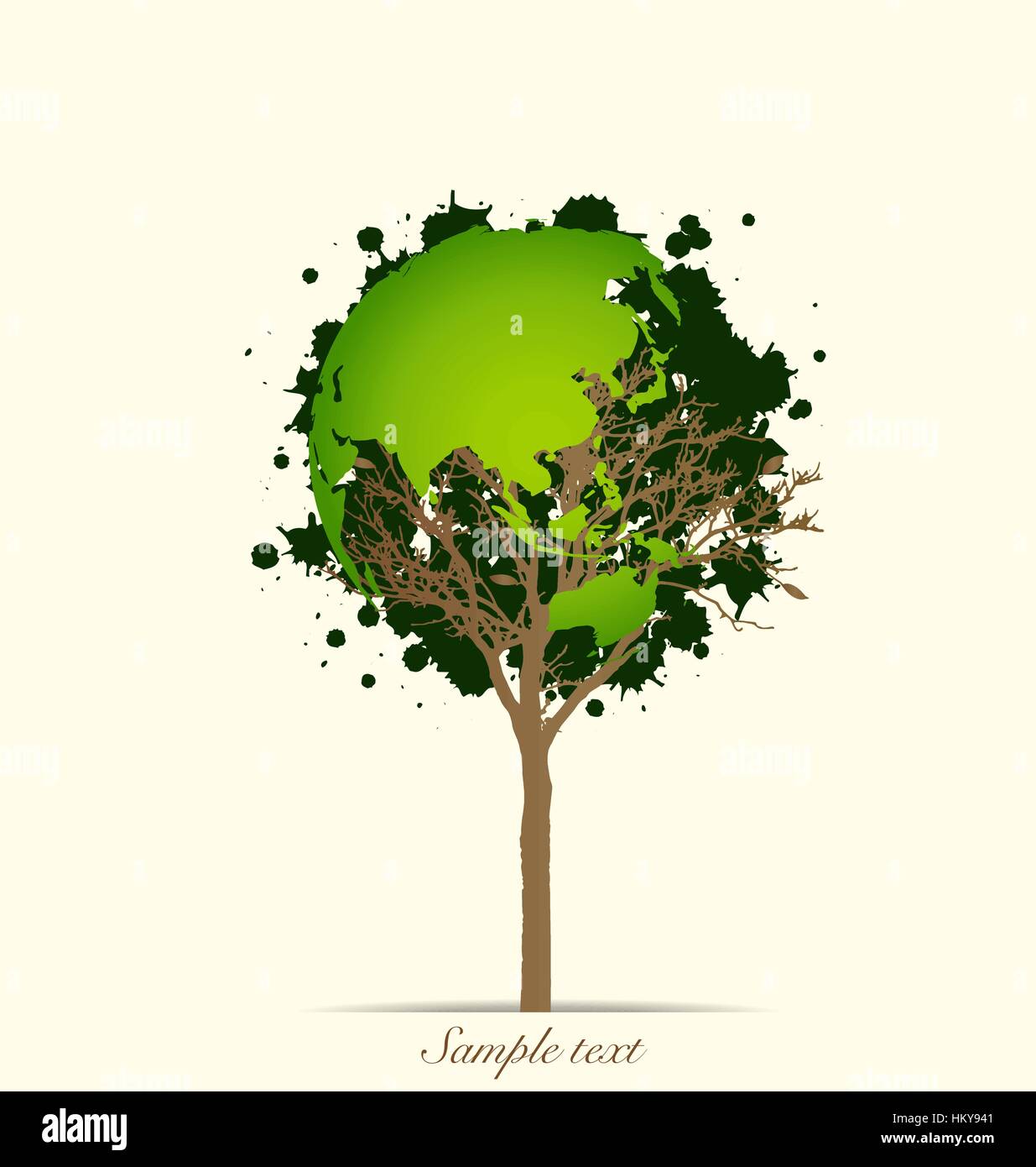Abstract tree. Vector Illustration Stock Vector Image & Art - Alamy