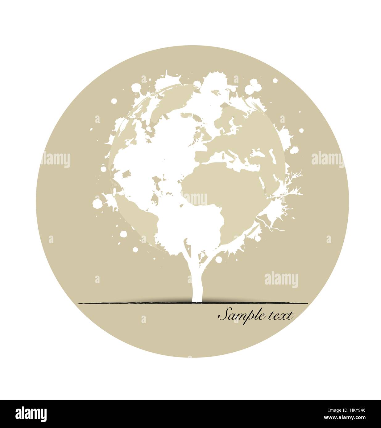 Tree shaped world map. Vector illustration Stock Vector Image & Art - Alamy