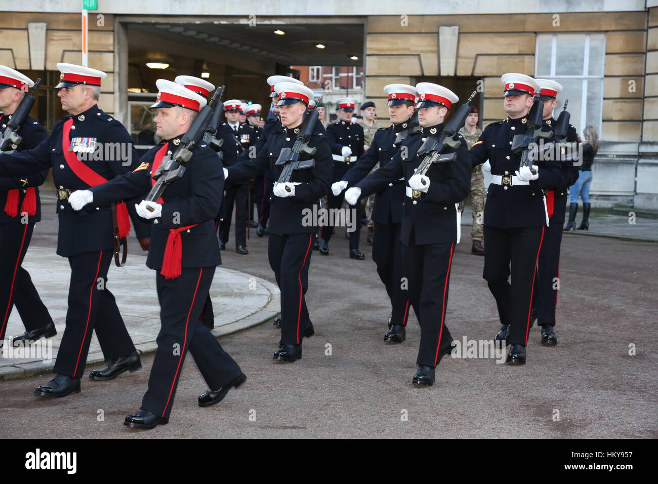Royal Marine Reserves from the City of London are awarded the Honorary ...