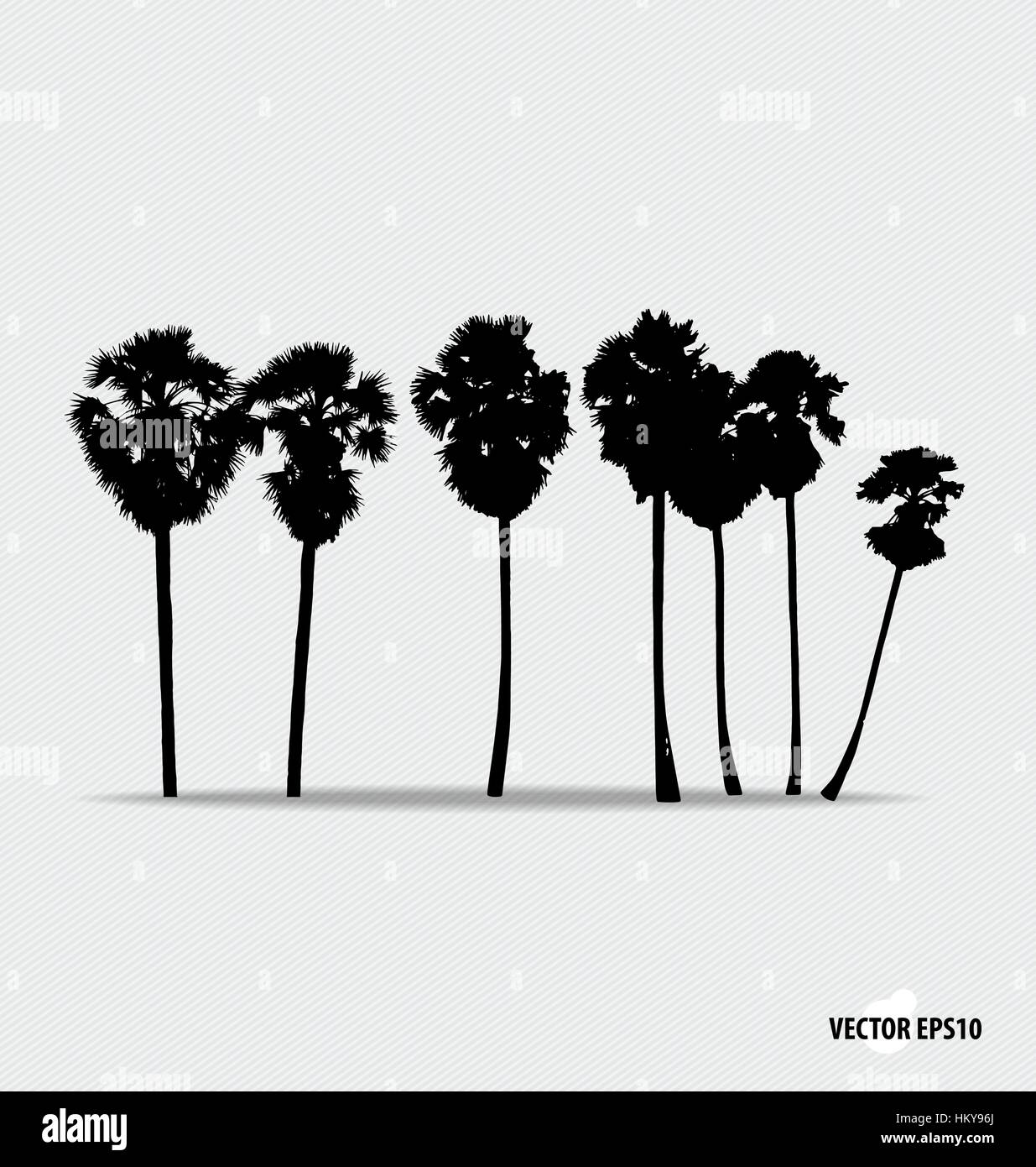Set of tree silhouettes. Vector illustration Stock Vector Image & Art ...