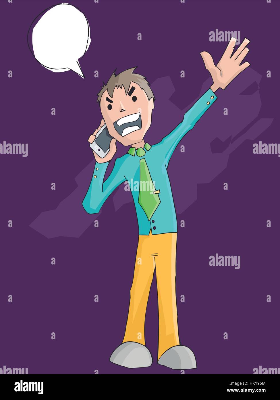 Yelling aggression Stock Vector Images - Alamy