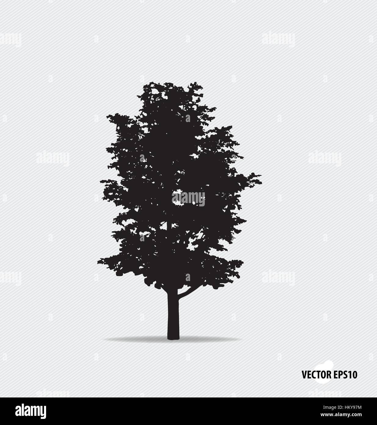 Tree silhouette. Vector illustration Stock Vector Image & Art - Alamy
