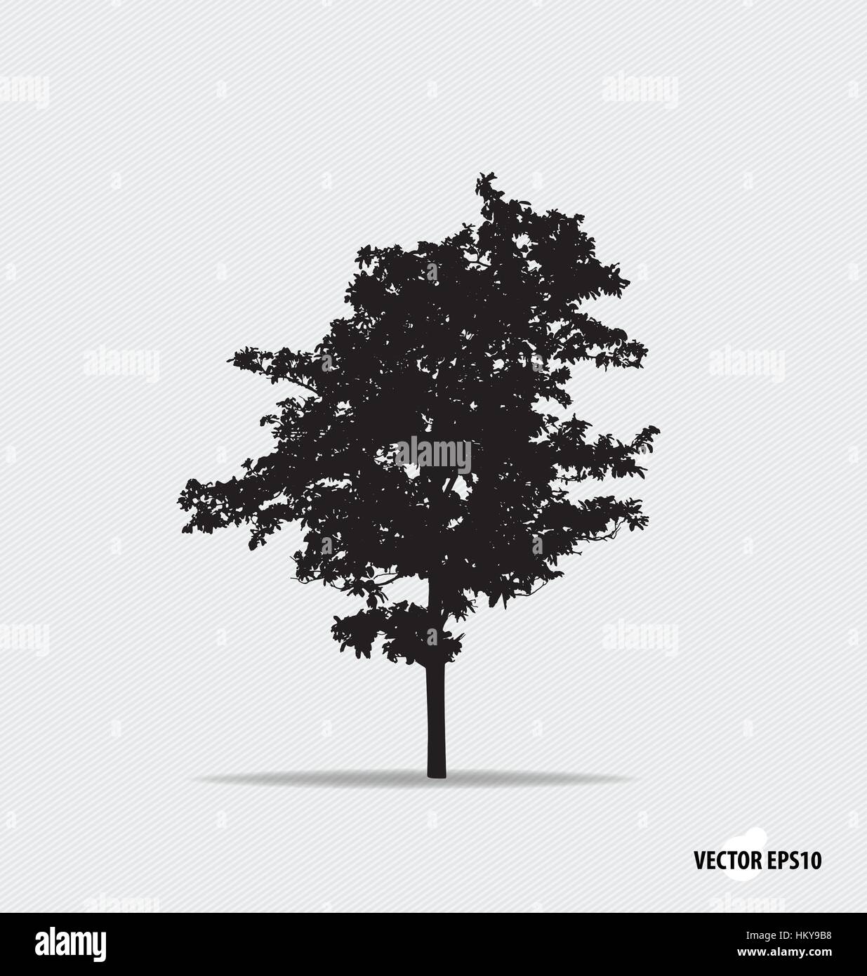 Tree silhouette. Vector illustration Stock Vector Image & Art - Alamy