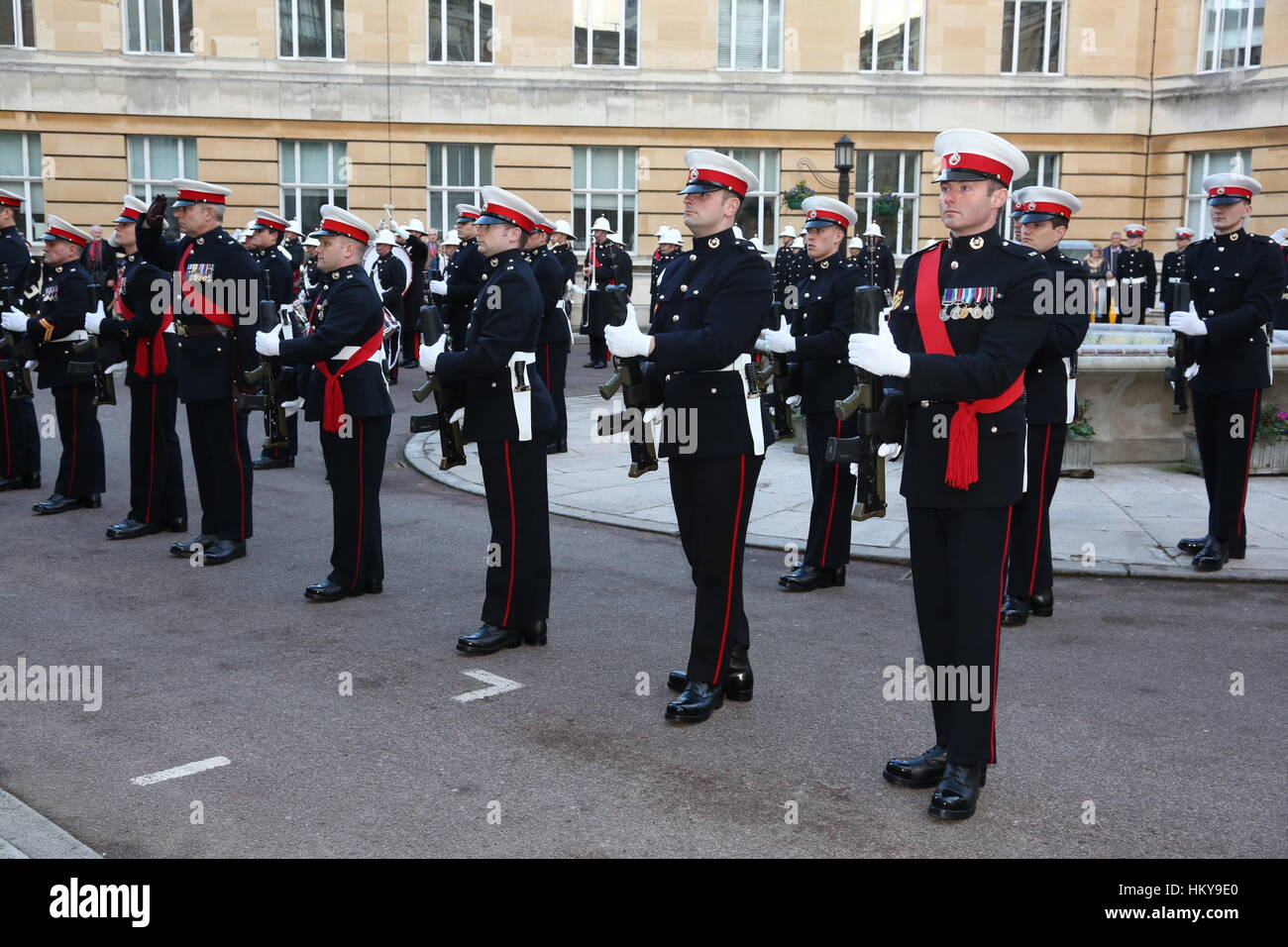 Royal Marine Reserves from the City of London are awarded the Honorary ...