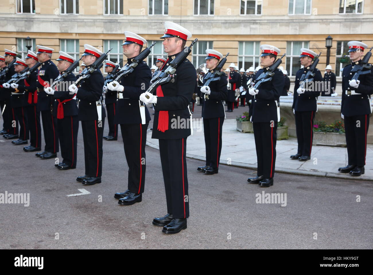 Royal Marine Reserves from the City of London are awarded the Honorary ...