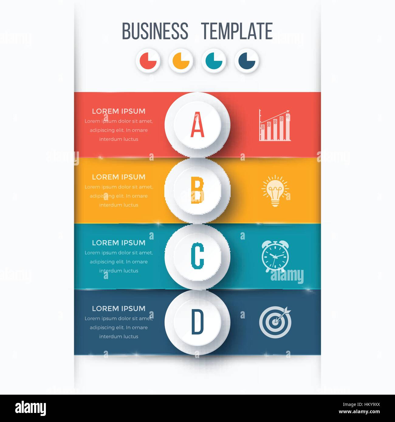 Infographic template target four Stock Vector Images - Alamy