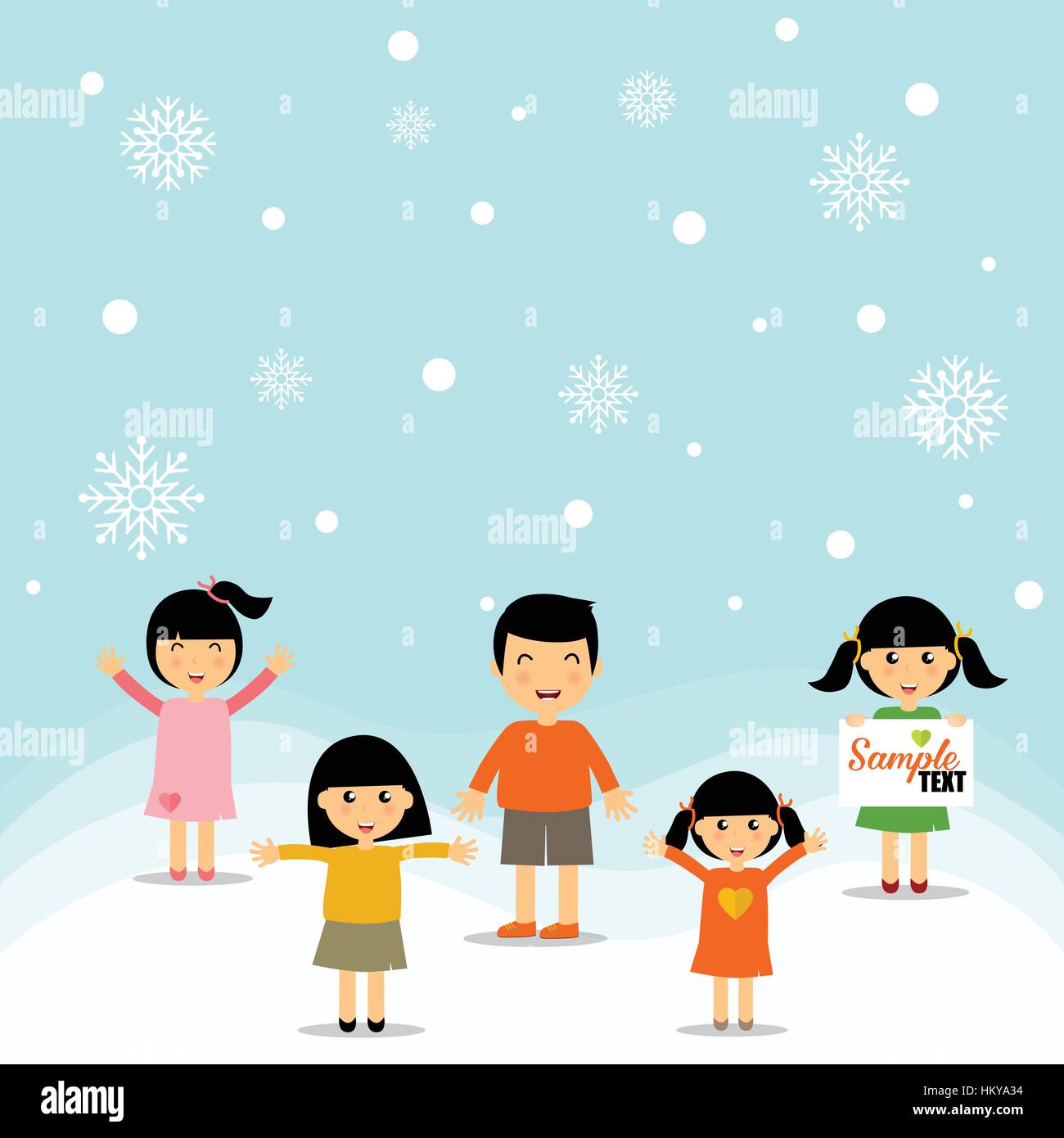 Cute children. Vector Illustration Stock Vector Image & Art - Alamy