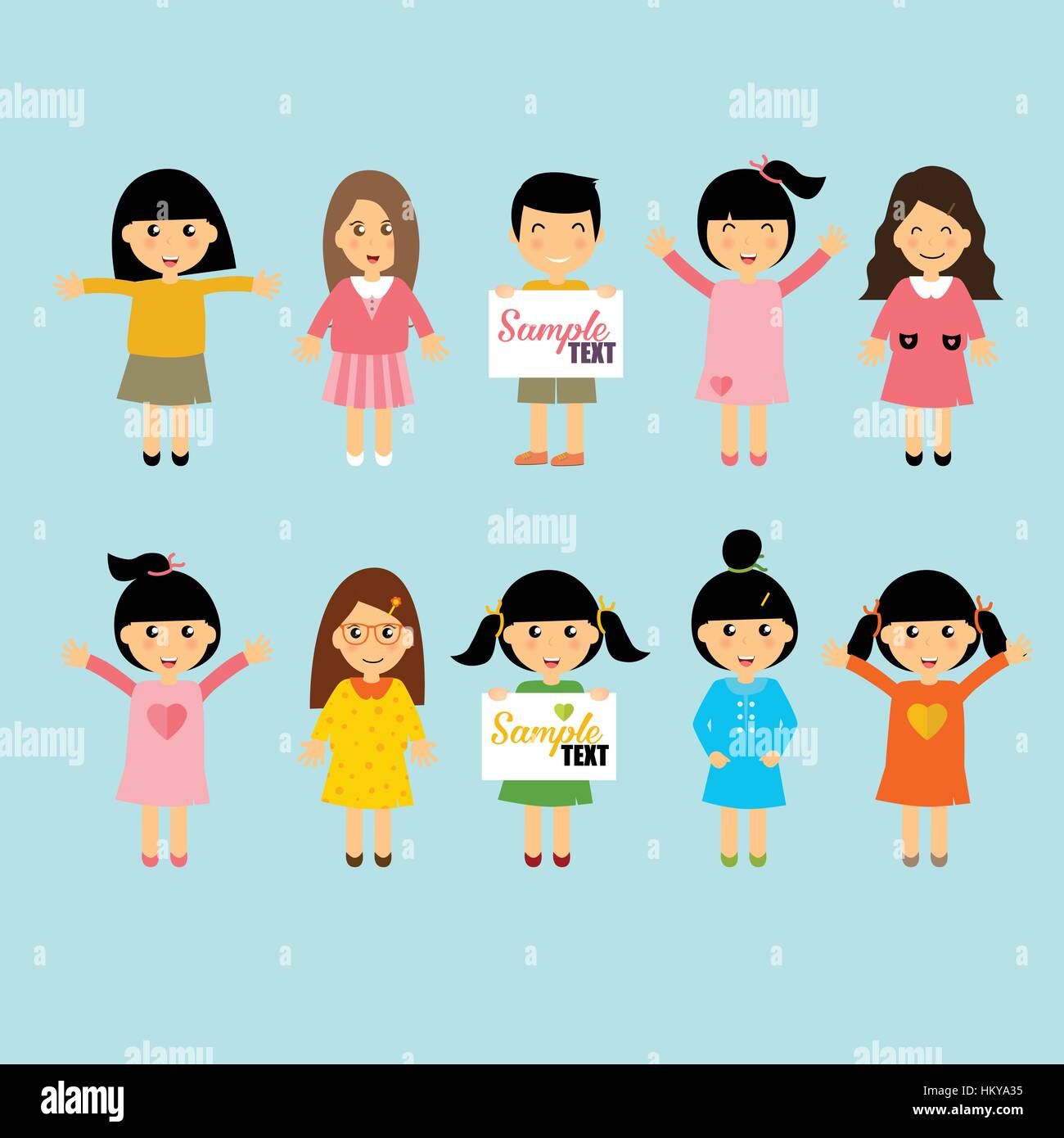 Cute children. Vector Illustration Stock Vector Image & Art - Alamy