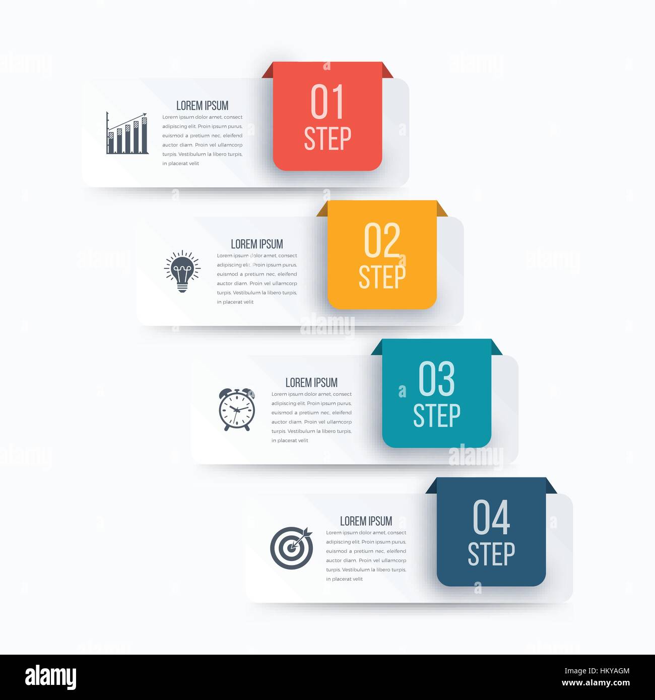 Vector illustration infographics four options Stock Vector Image & Art ...