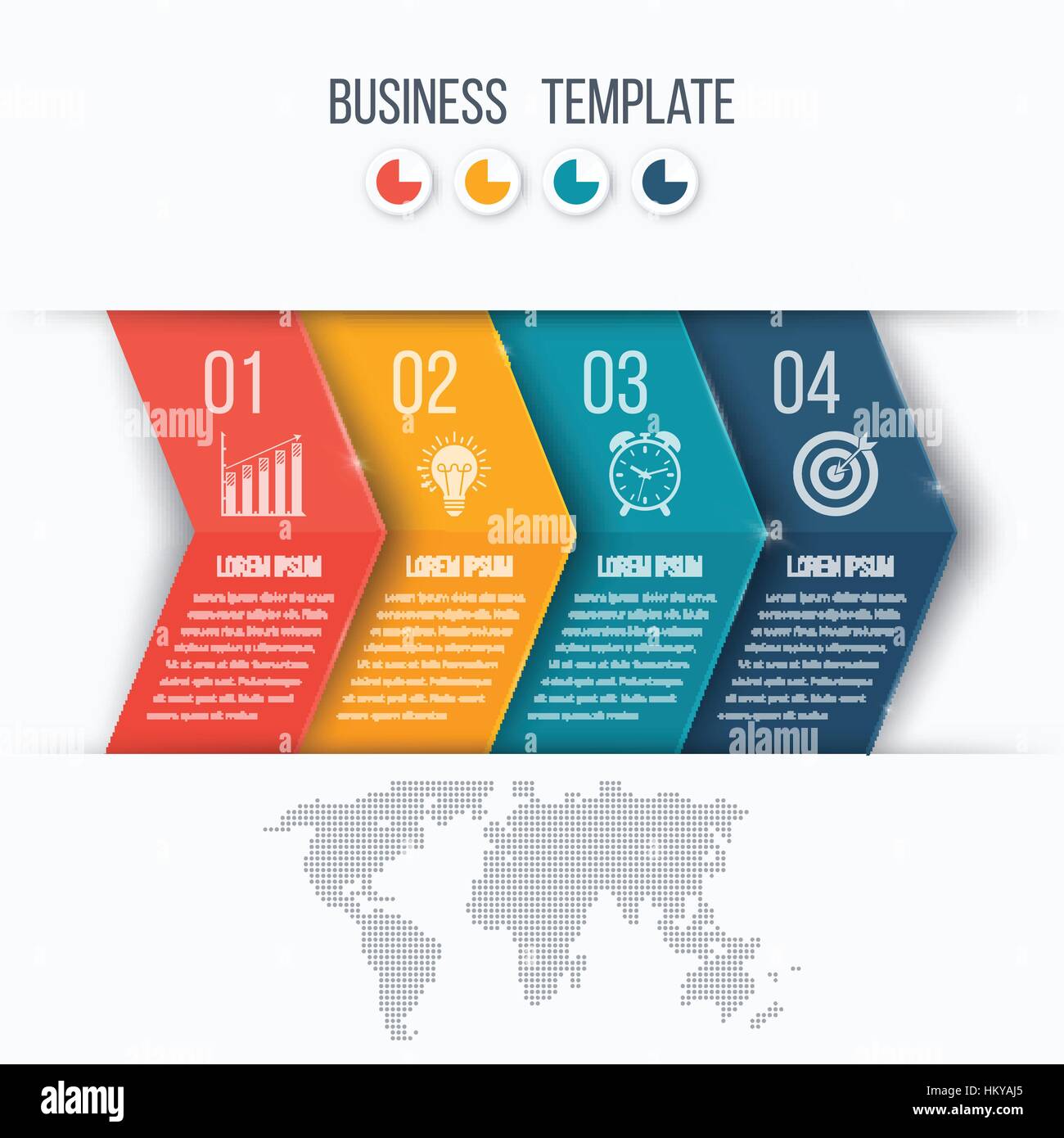Business project template with arrows Stock Vector Image & Art - Alamy