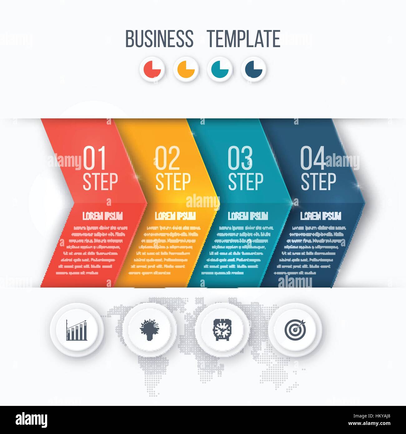 Business project template with arrows Stock Vector Image & Art - Alamy