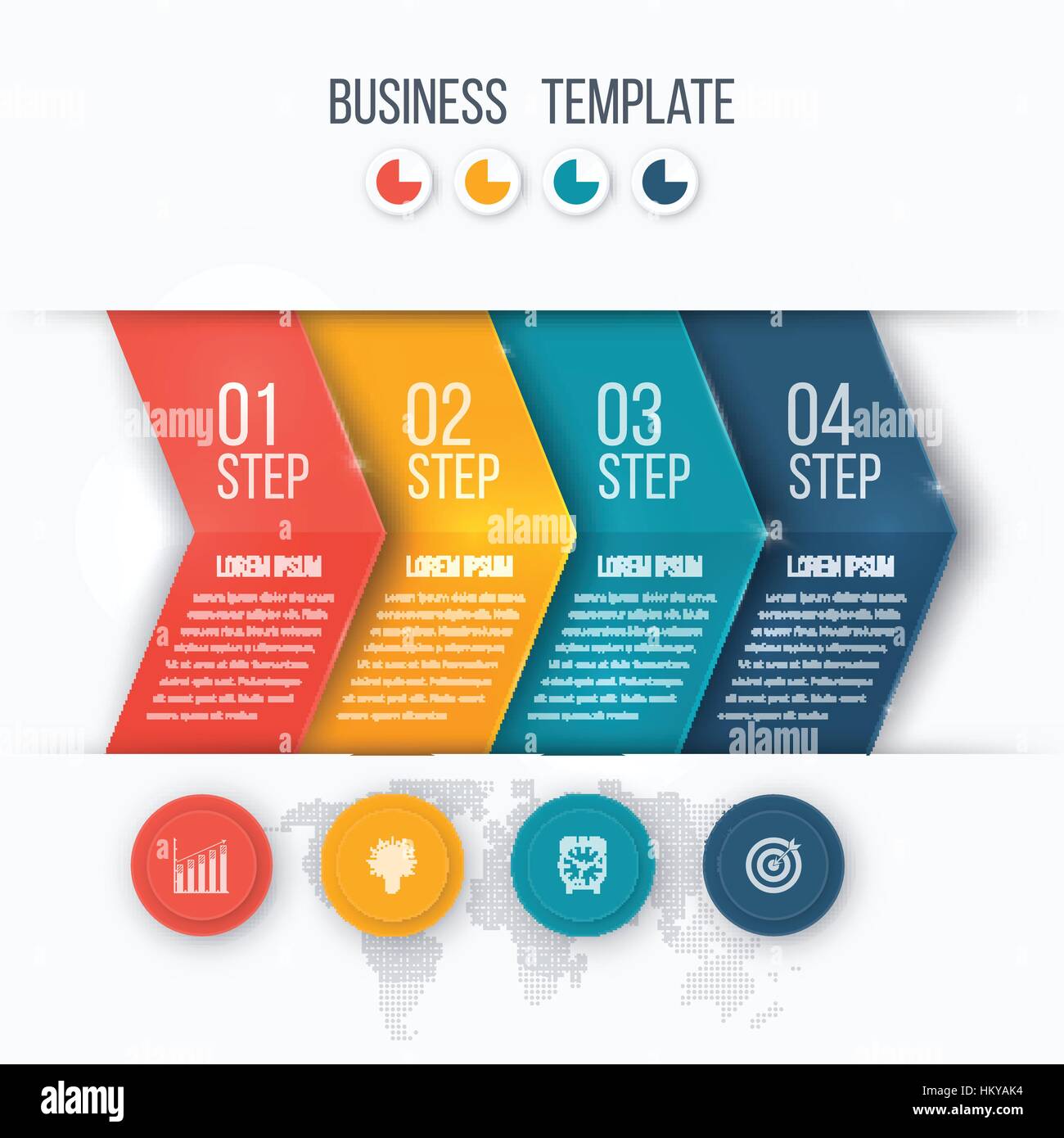 Business project template with arrows Stock Vector Image & Art - Alamy