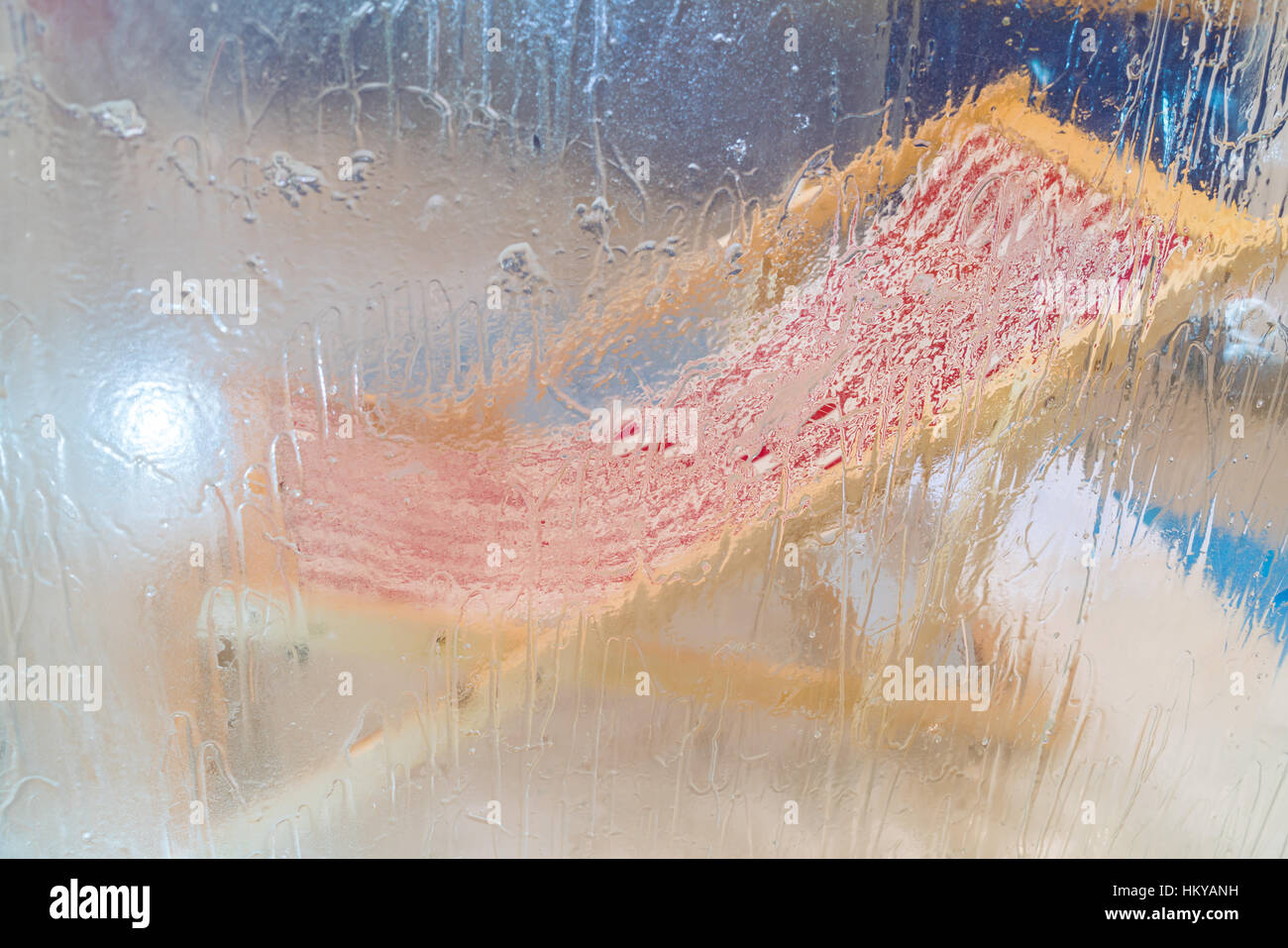 Beach chair in ice Stock Photo - Alamy