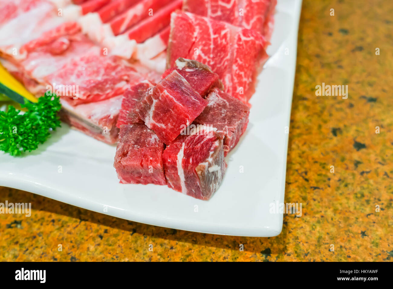 Raw fresh beef Stock Photo - Alamy