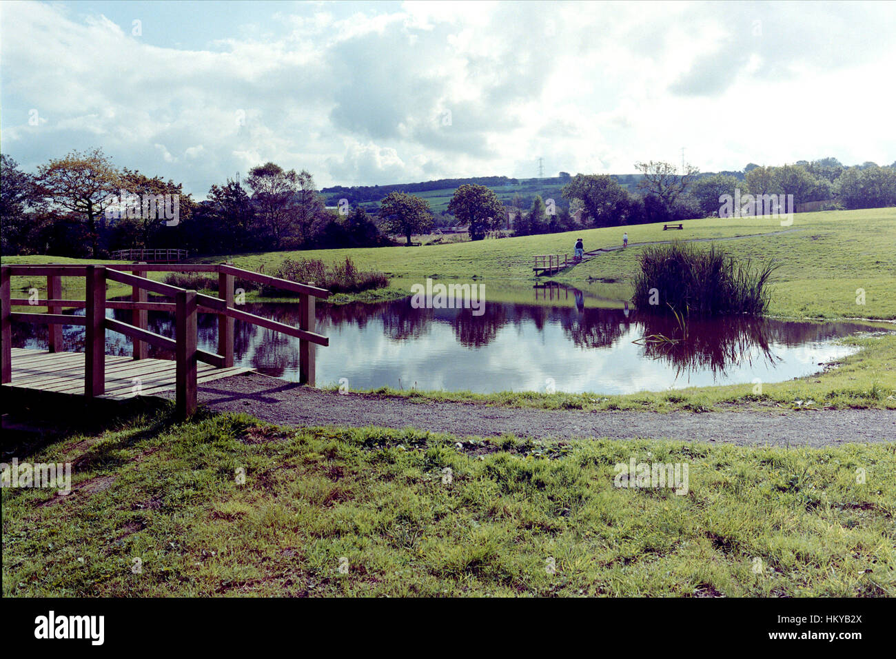 Lake on Housing Development Recreation Area Stock Photo - Alamy